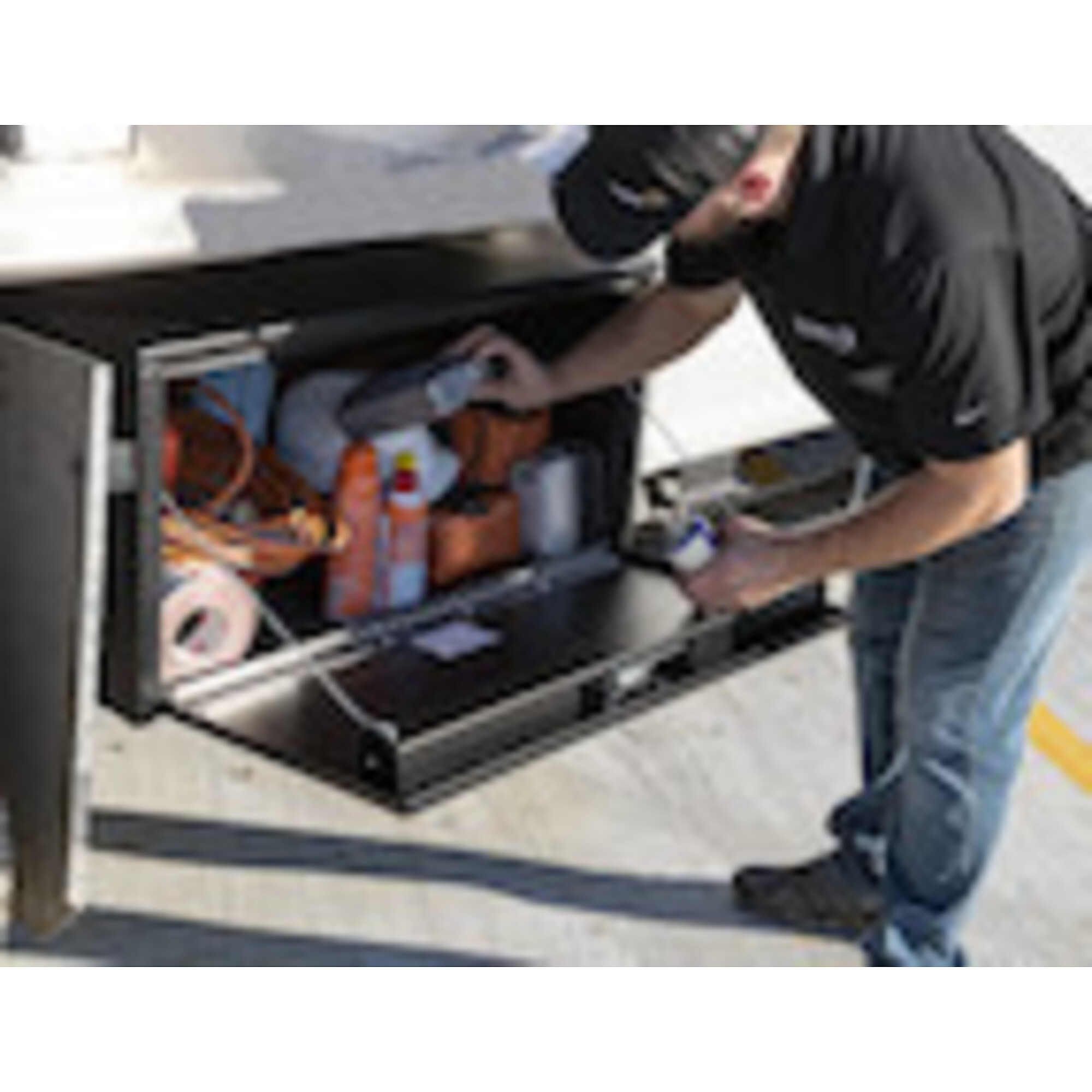 Buyers Products, Underbody Truck Box, Width 48 in, Material Carbon ...