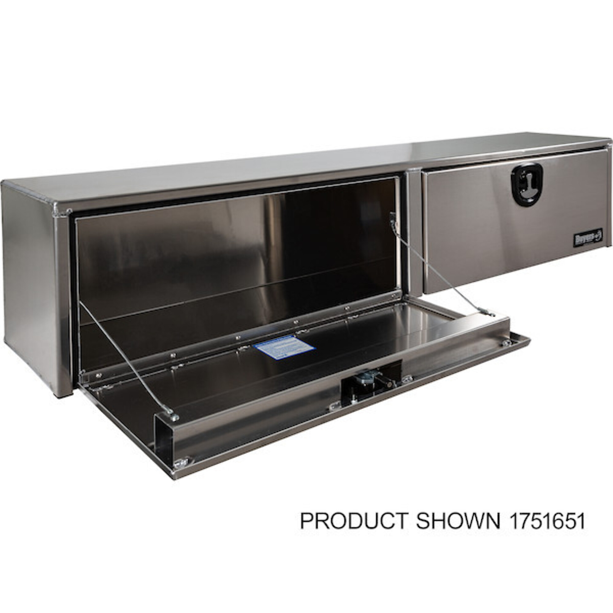 Buyers Products Topsider Truck Box, 90in. Aluminum, Smooth Silver ...