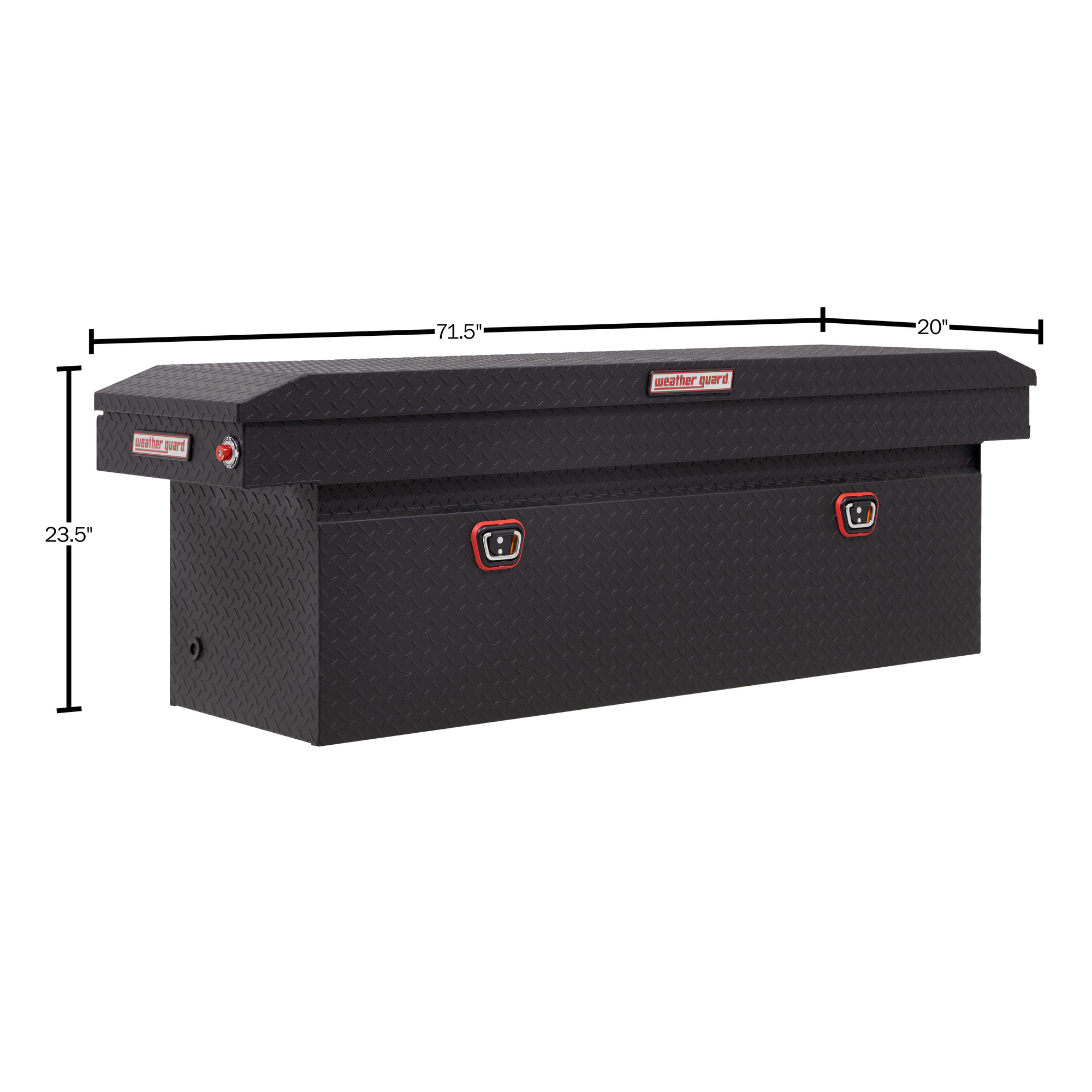 Weather Guard 71.5in. Saddle Box, Width 20.25 in, Body Material ...