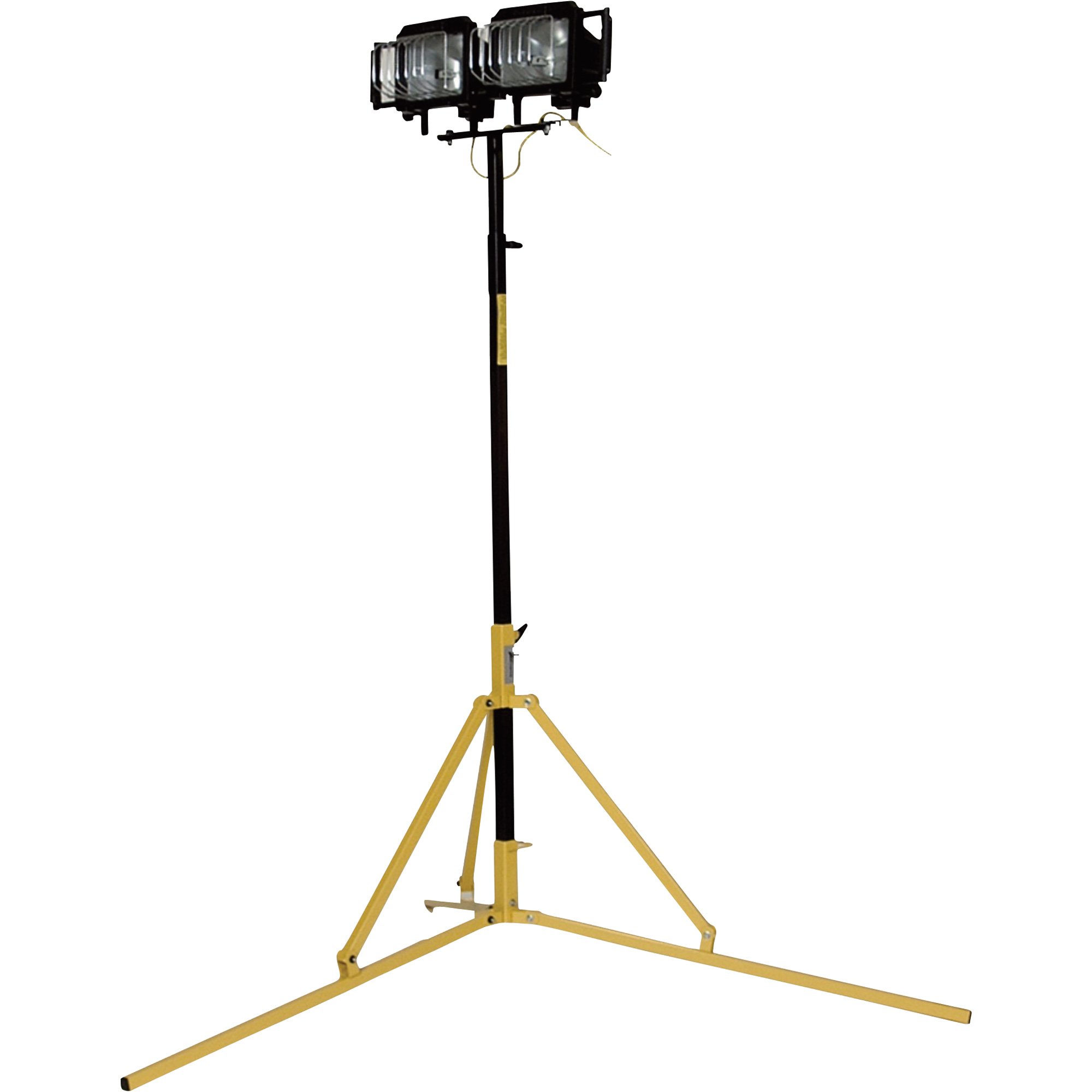 Fostoria Halogen Dual Head Tripod Portable Utility Cart Light Stand ...