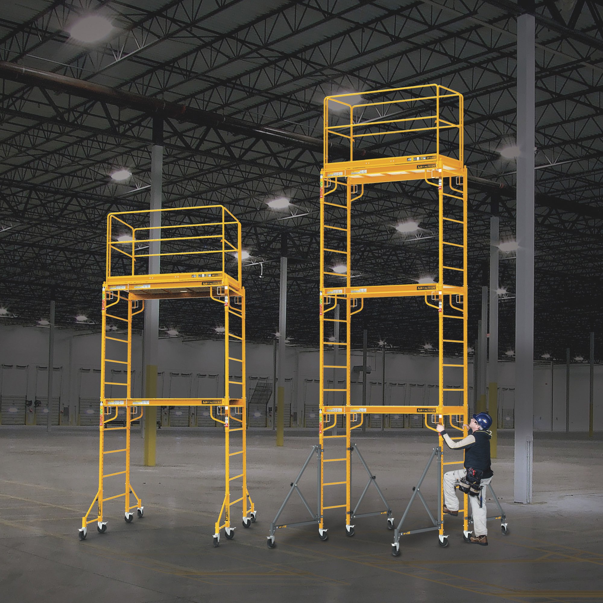 Metaltech I-T3CISC 18Ft. Complete Drywall 3-Story Baker Scaffold Tower ...