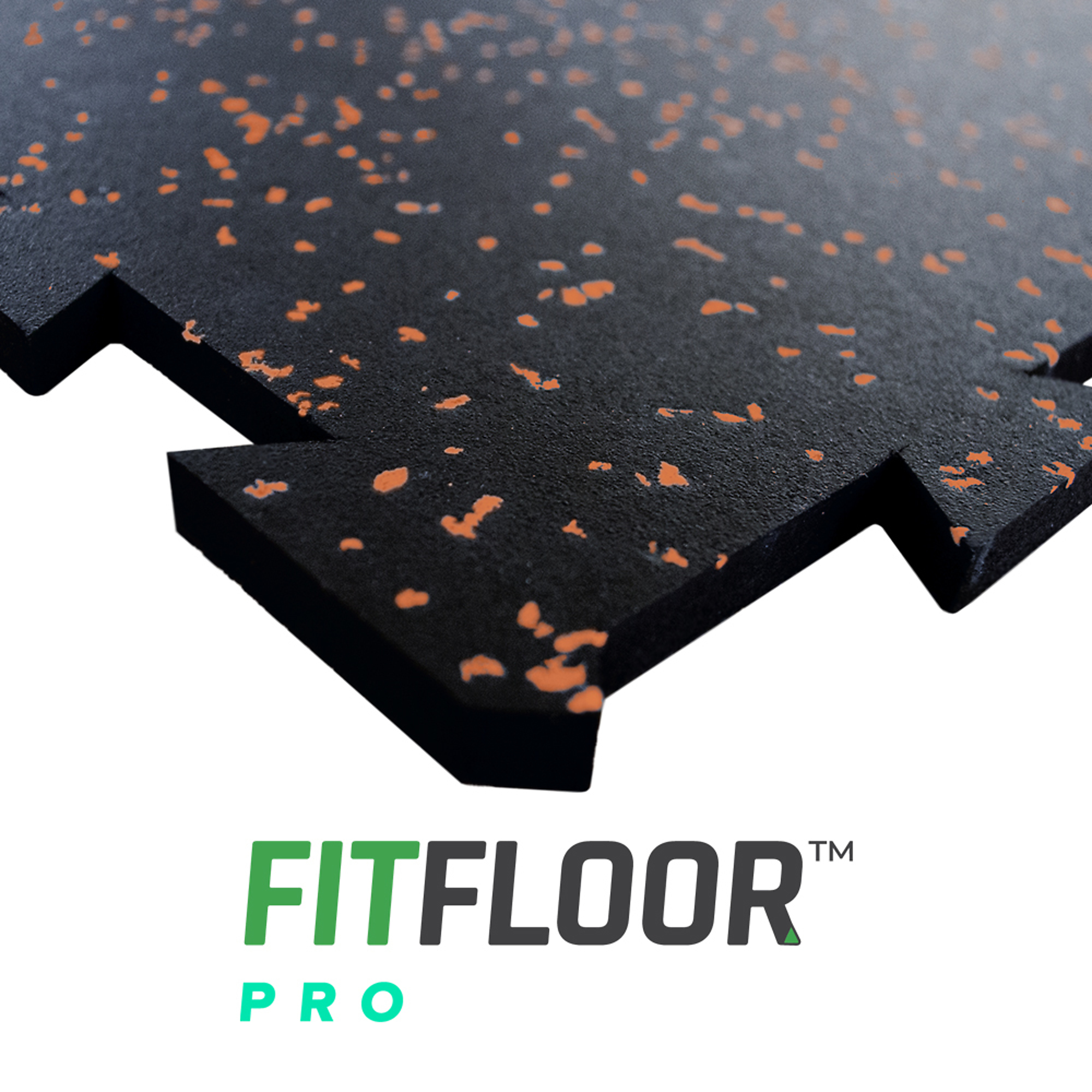 Fit Floor Athletic Rubber Interlocking Tiles, Width 24 in, Length 24 in ...
