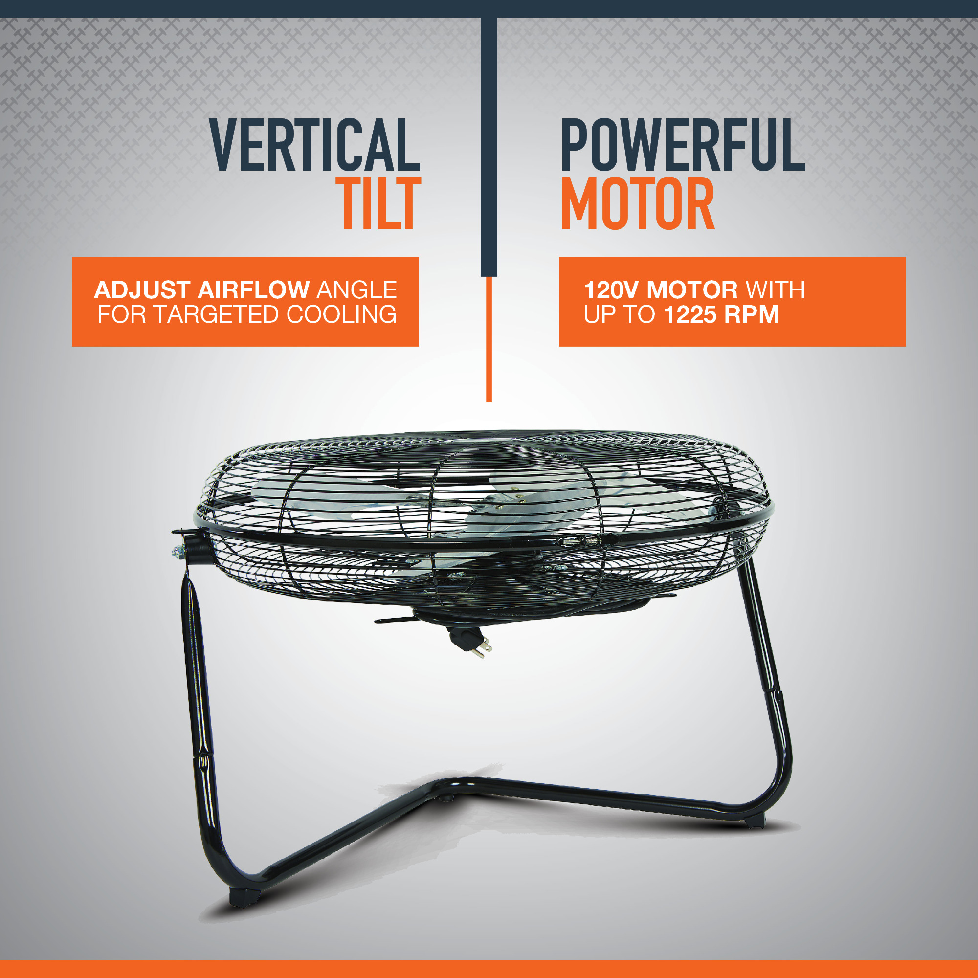 Ironton High-Velocity Indoor Floor Fan, 20in., 3600 CFM, 120 Volts ...