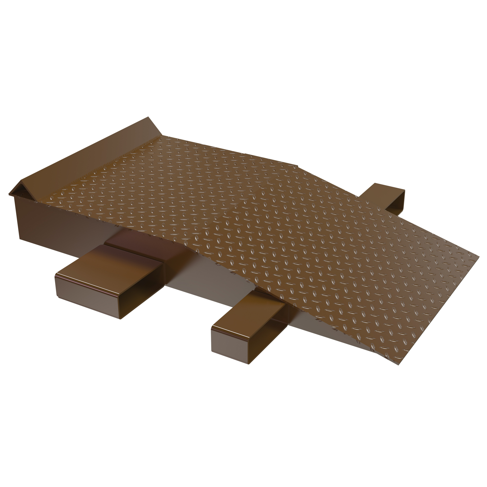 Vestil Steel Wheel Riser with Roll-Off Guard - 40,000 lb Capacity, Non ...