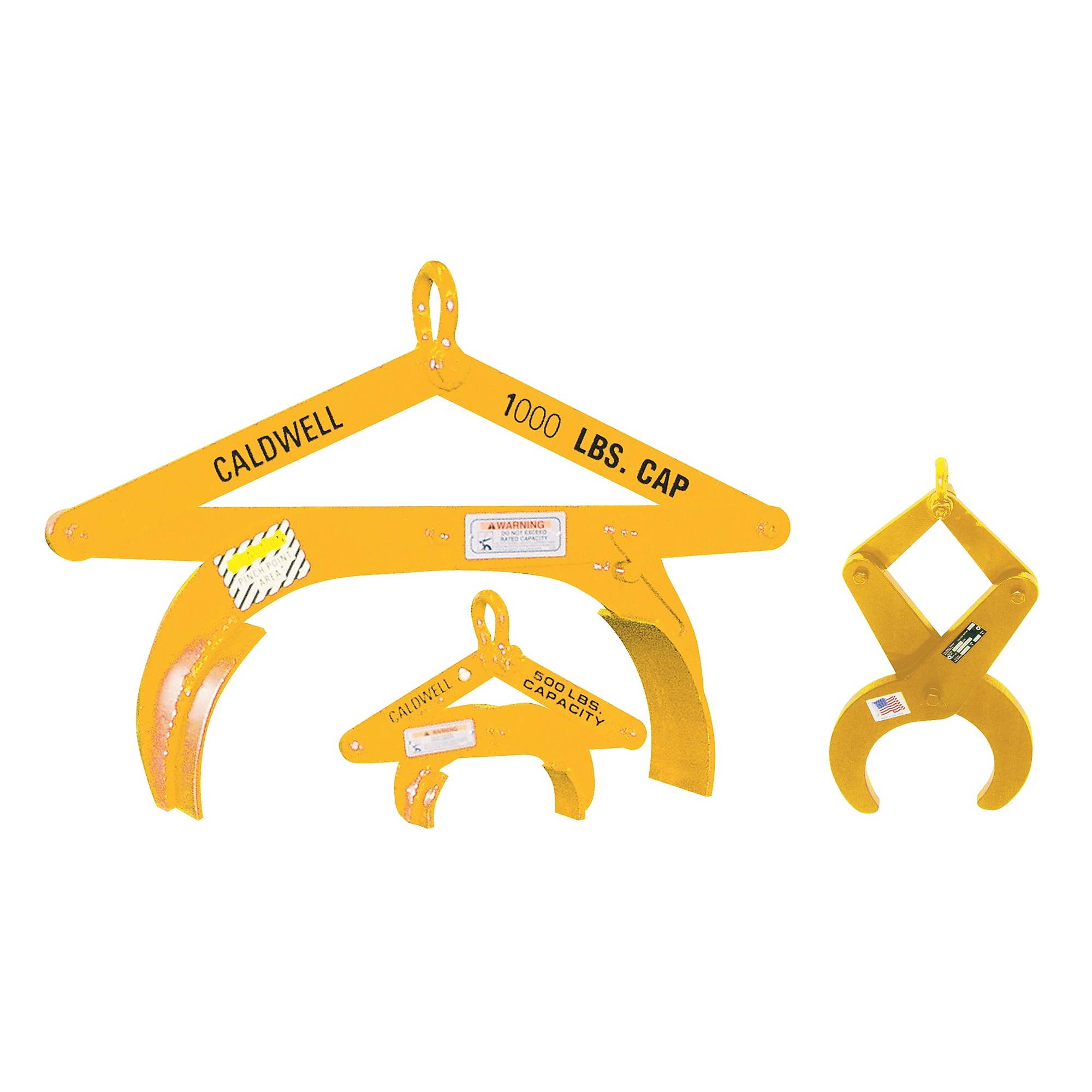 Caldwell Pipe Tongs, Max. Capacity 2000lb., Steel, Model# 108-1-4/8 ...