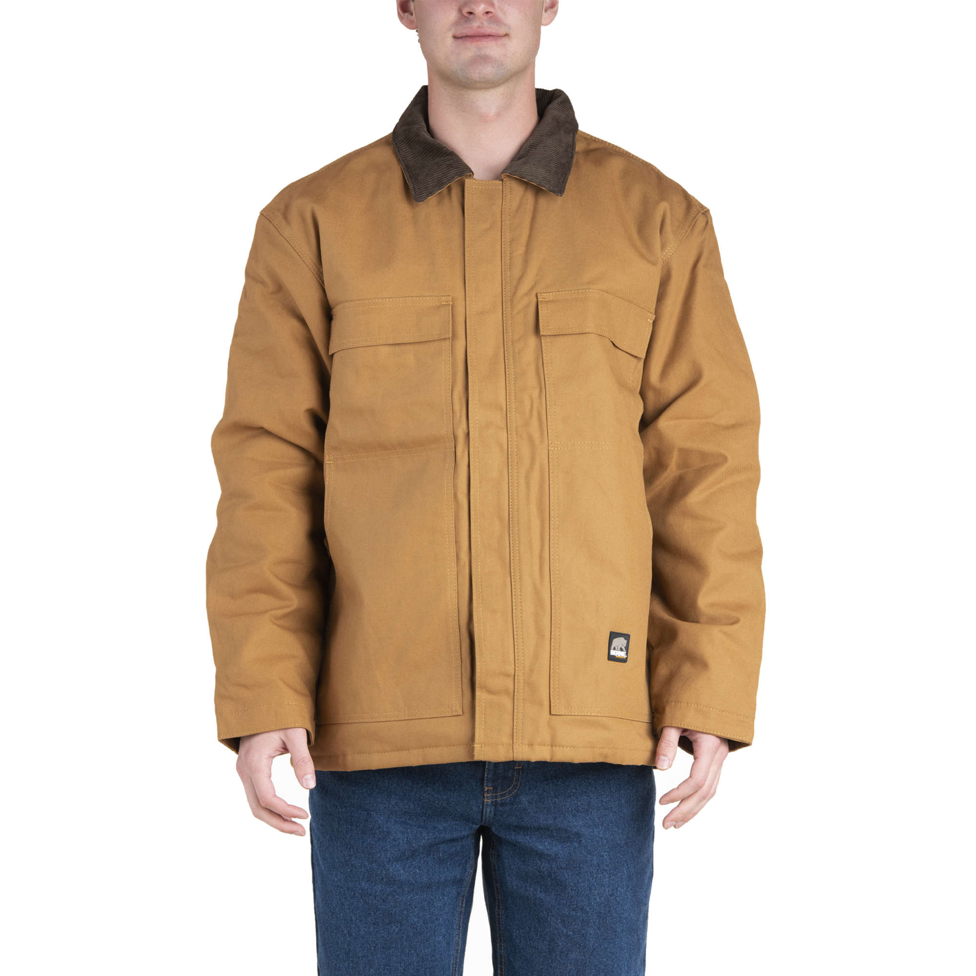 Berne Apparel, Heritage Chore Coat,Duck, Size MT, Color Brown Duck ...