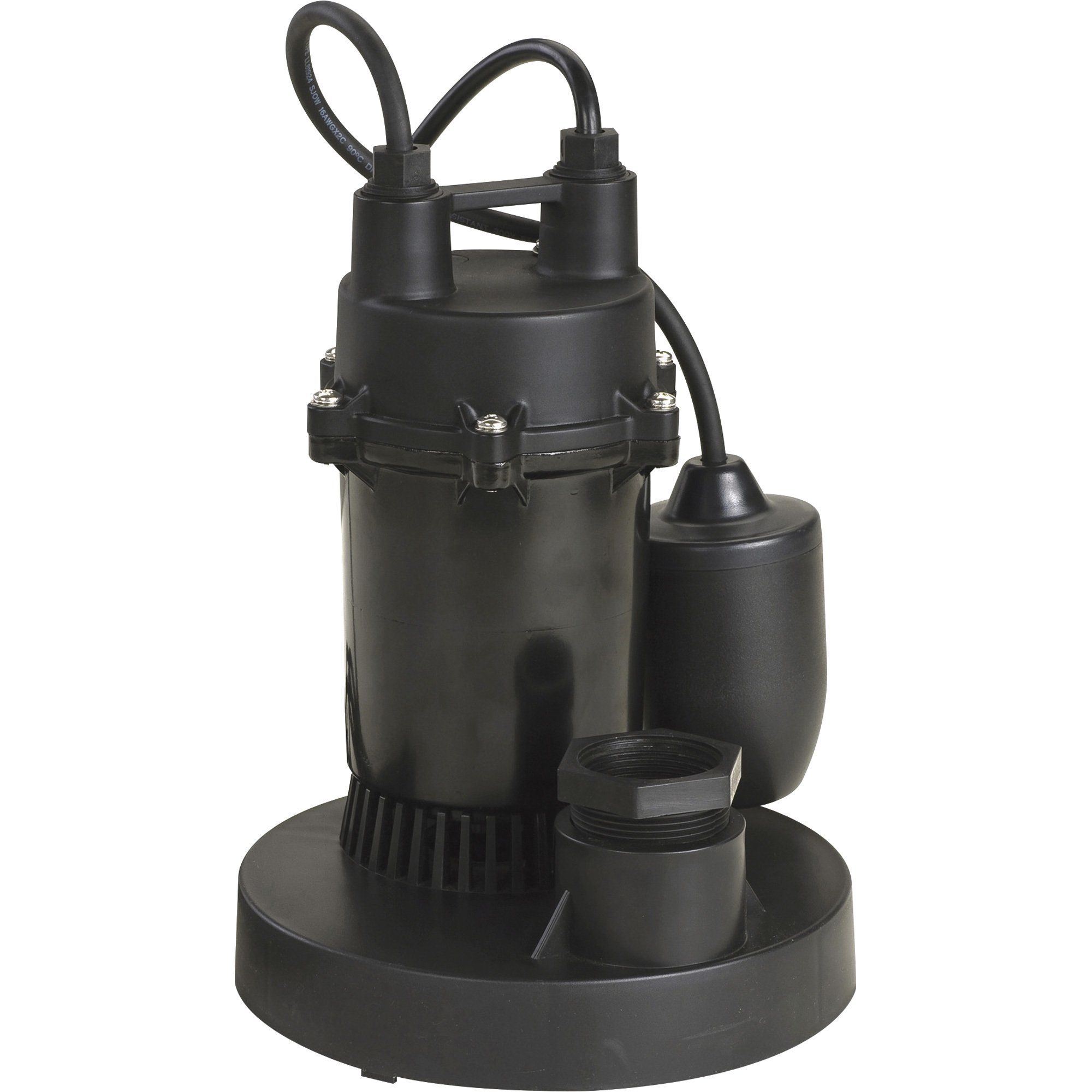 Water Source Self-Priming Submersible Sump Pump — 2,400 GPH, 1/3 HP, 1 ...