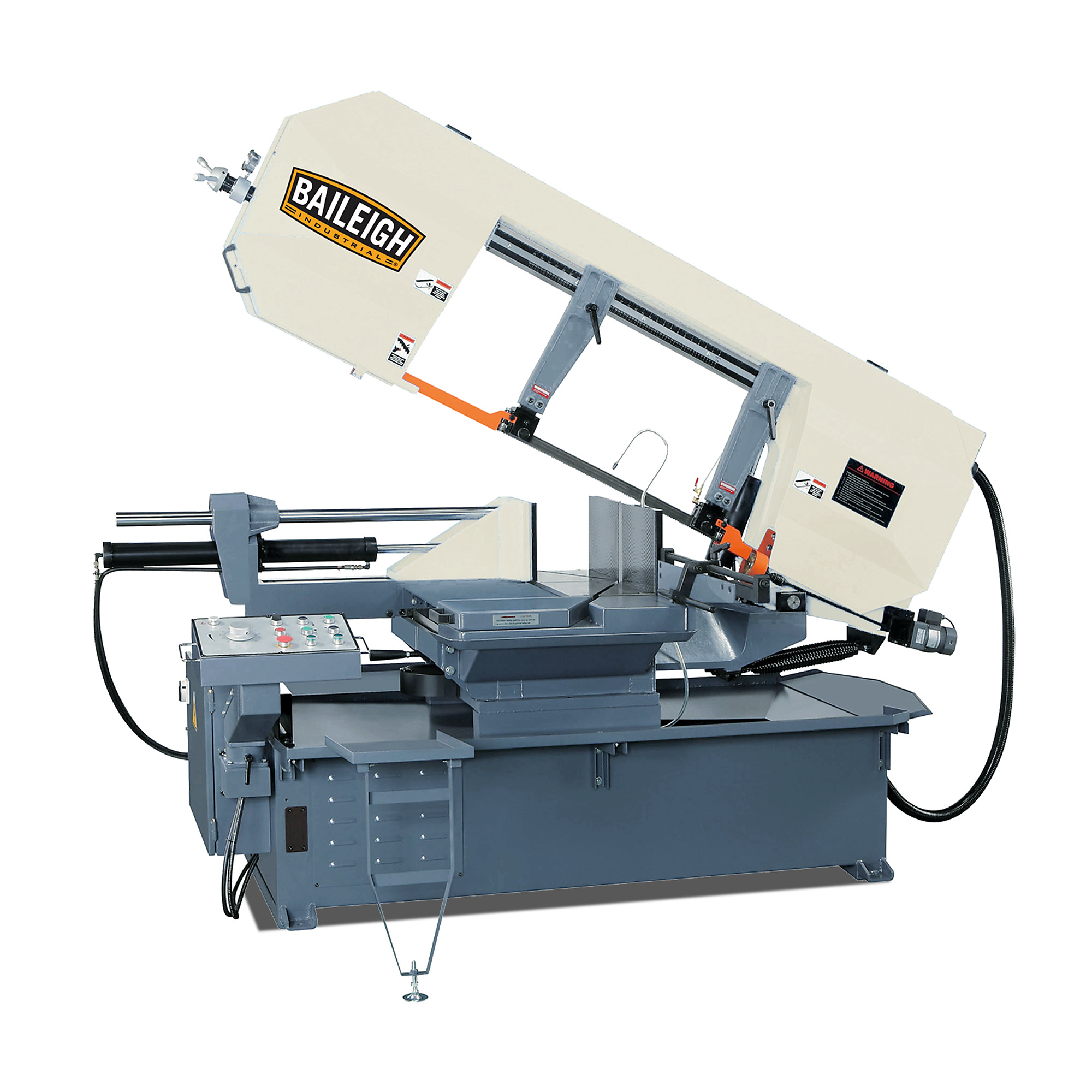 Baileigh Dual Mitering Metal Cutting Band Saw, 5 HP, Volts 220, Model ...