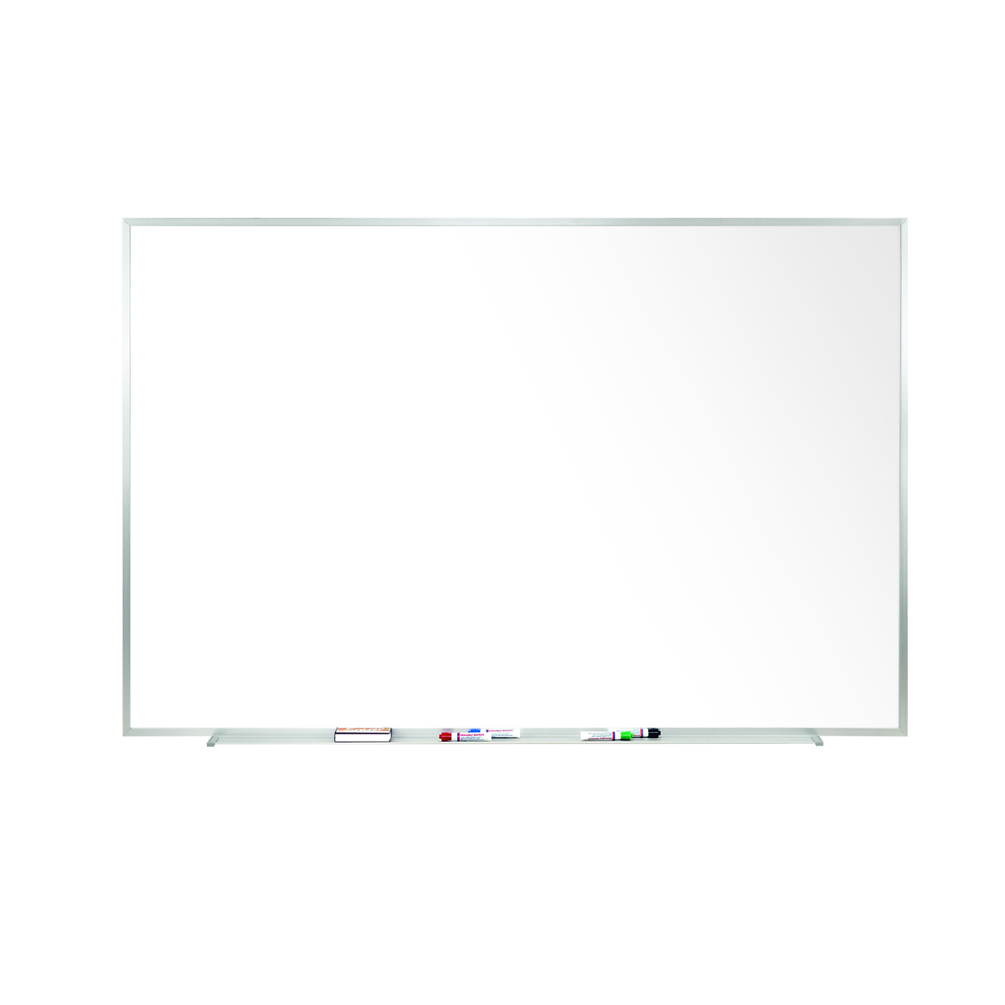 Ghent 36.5in. x 48.5in. Aluminum Frame Porcelain Mag. Whiteboard, Color ...