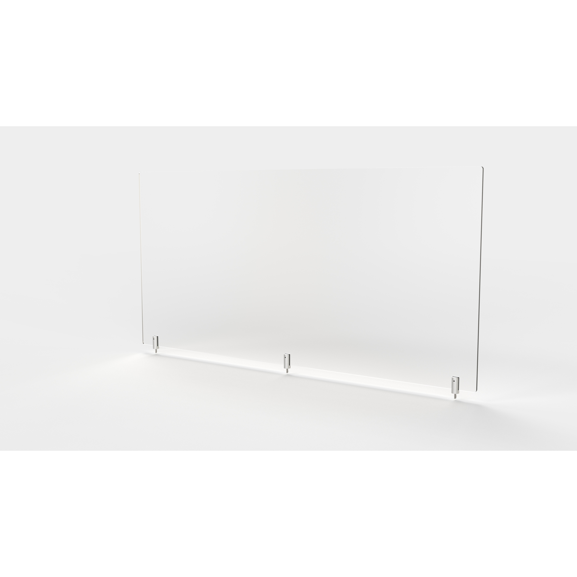 Ghent, Partition Extender, Thermoplastic w/ Screws, 30in.H x 48in.W ...
