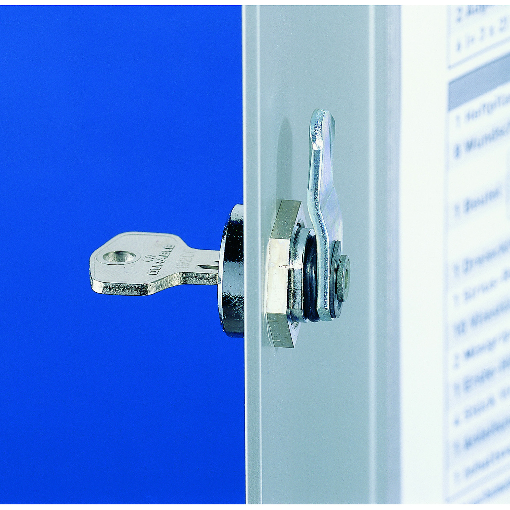 Durable Key Box for 54 Key Tags, Keyed Lock, Key Capacity 54, Width 12. ...