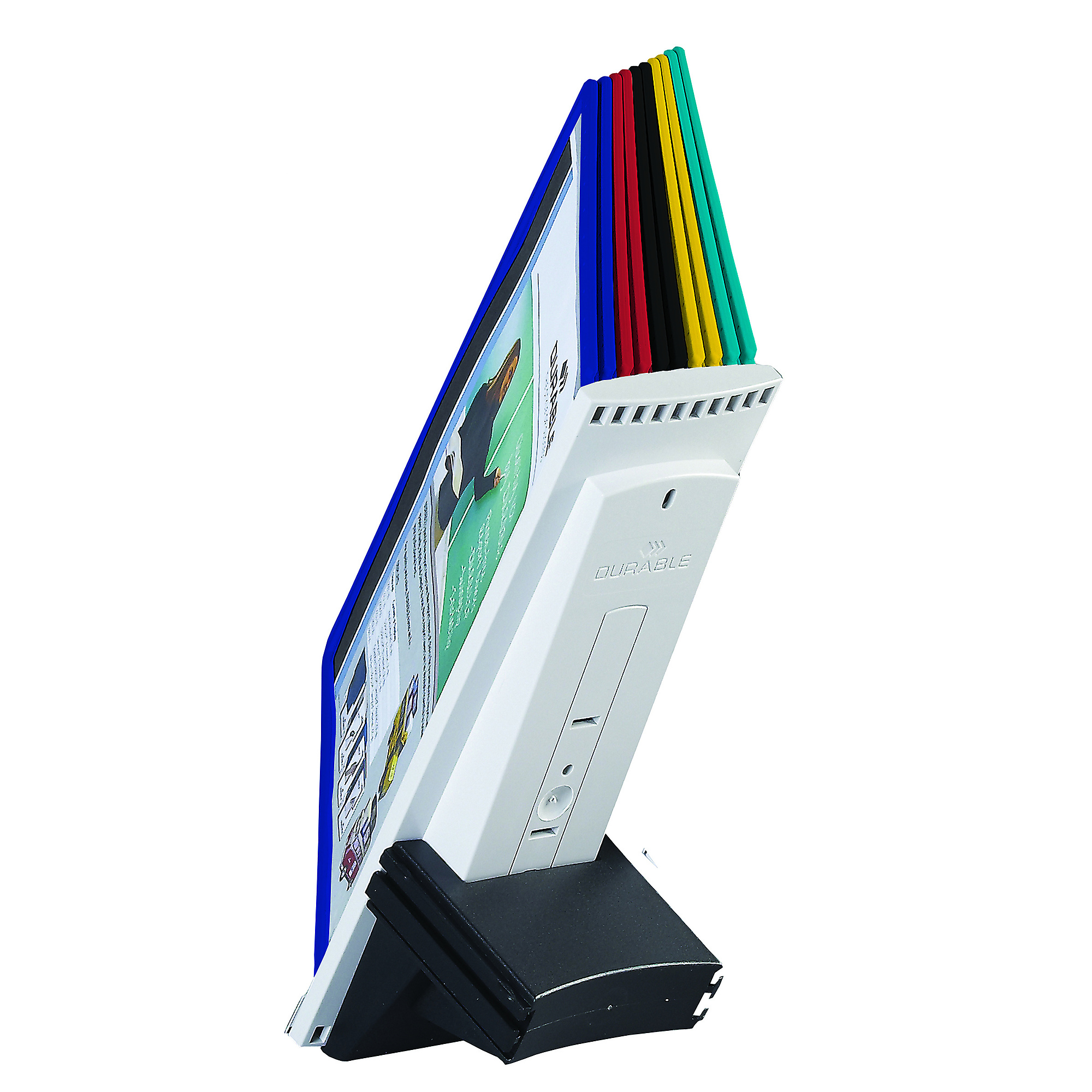 Durable, SHERPA Ext Set for Desk Ref System 10 Panels, Assd, Color ...