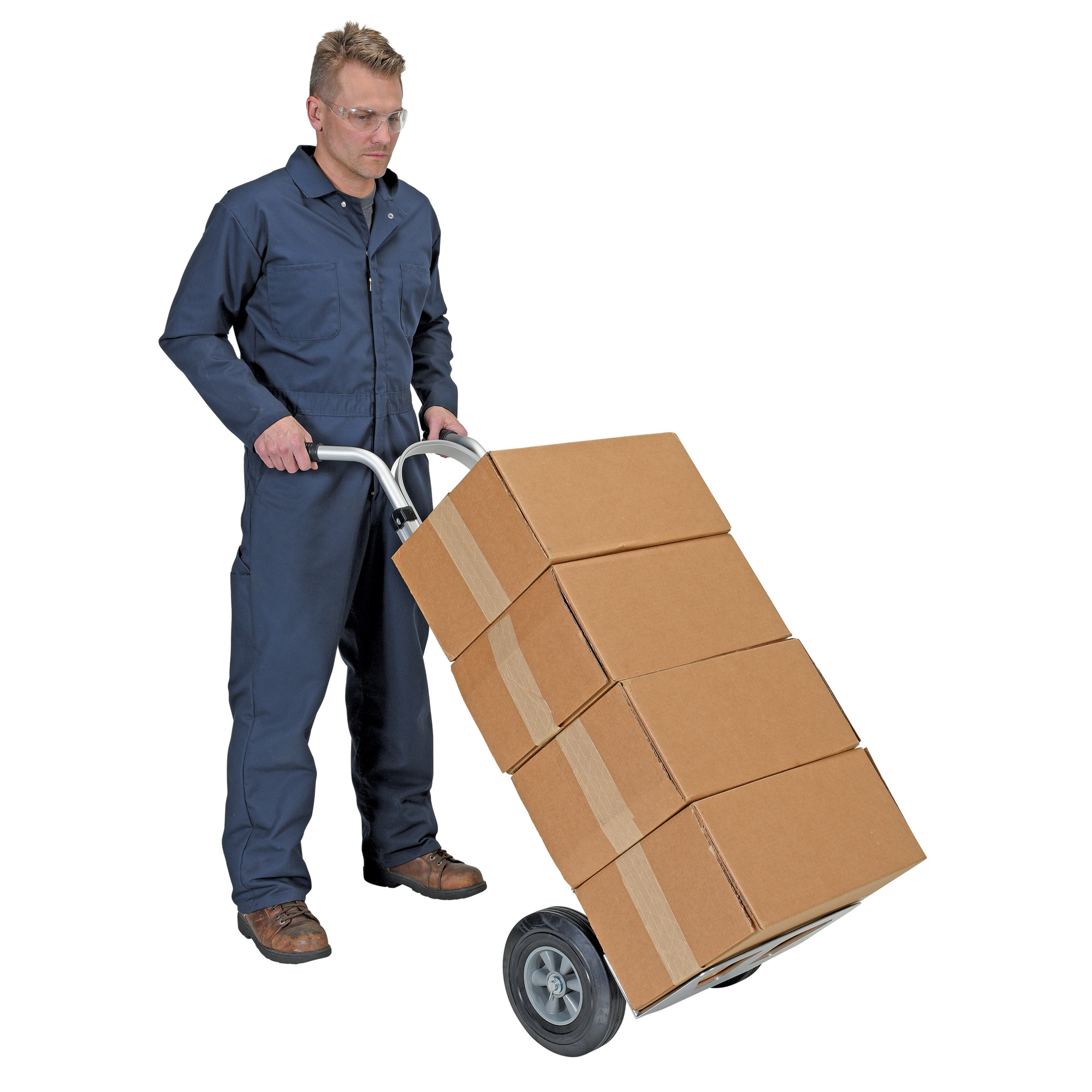 Vestil, Dual handle hand truck with aluminum plate, Load Capacity 500 ...