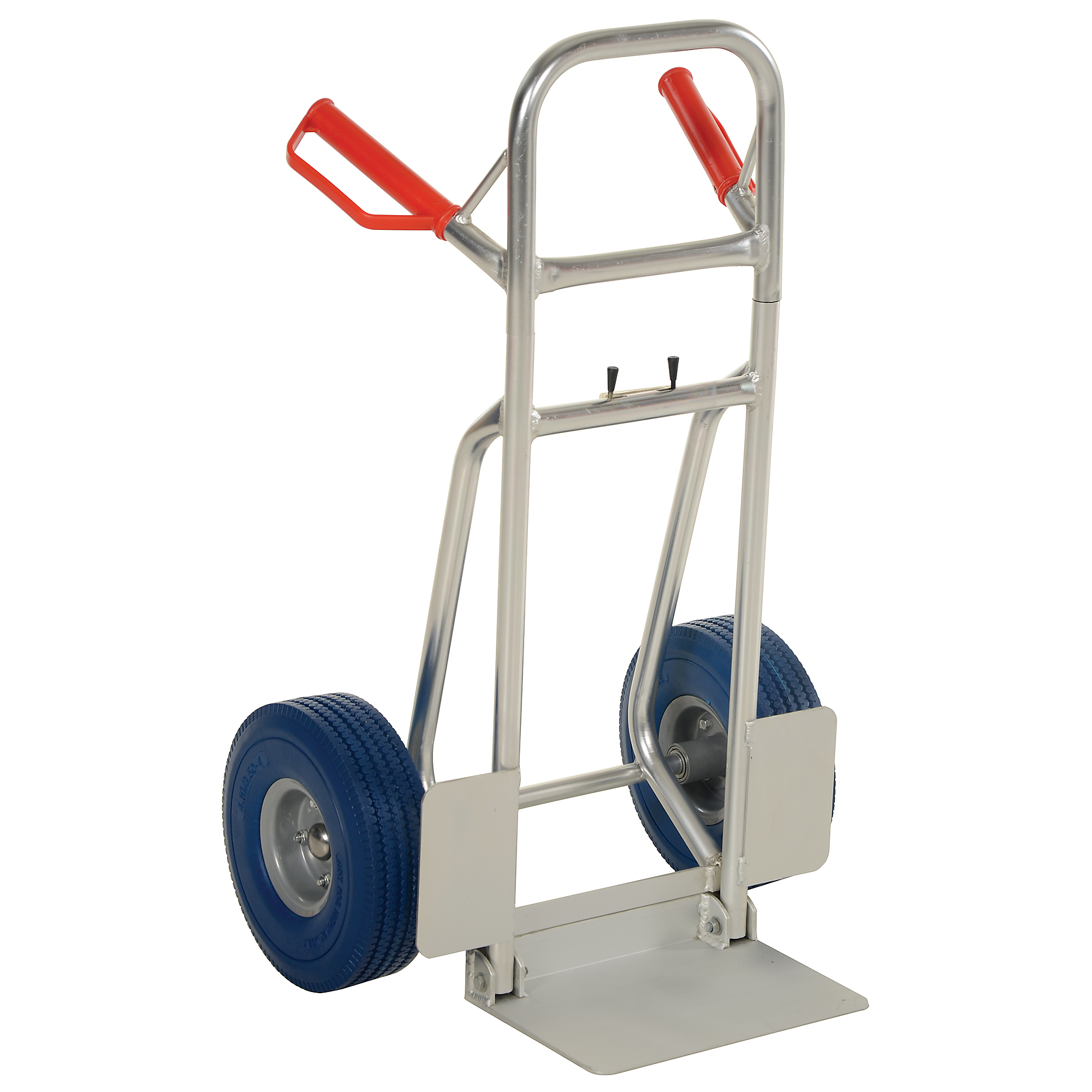 Vestil, Fold Down Hand Truck Blue Whee, Load Capacity 250 lb, Height 48 ...