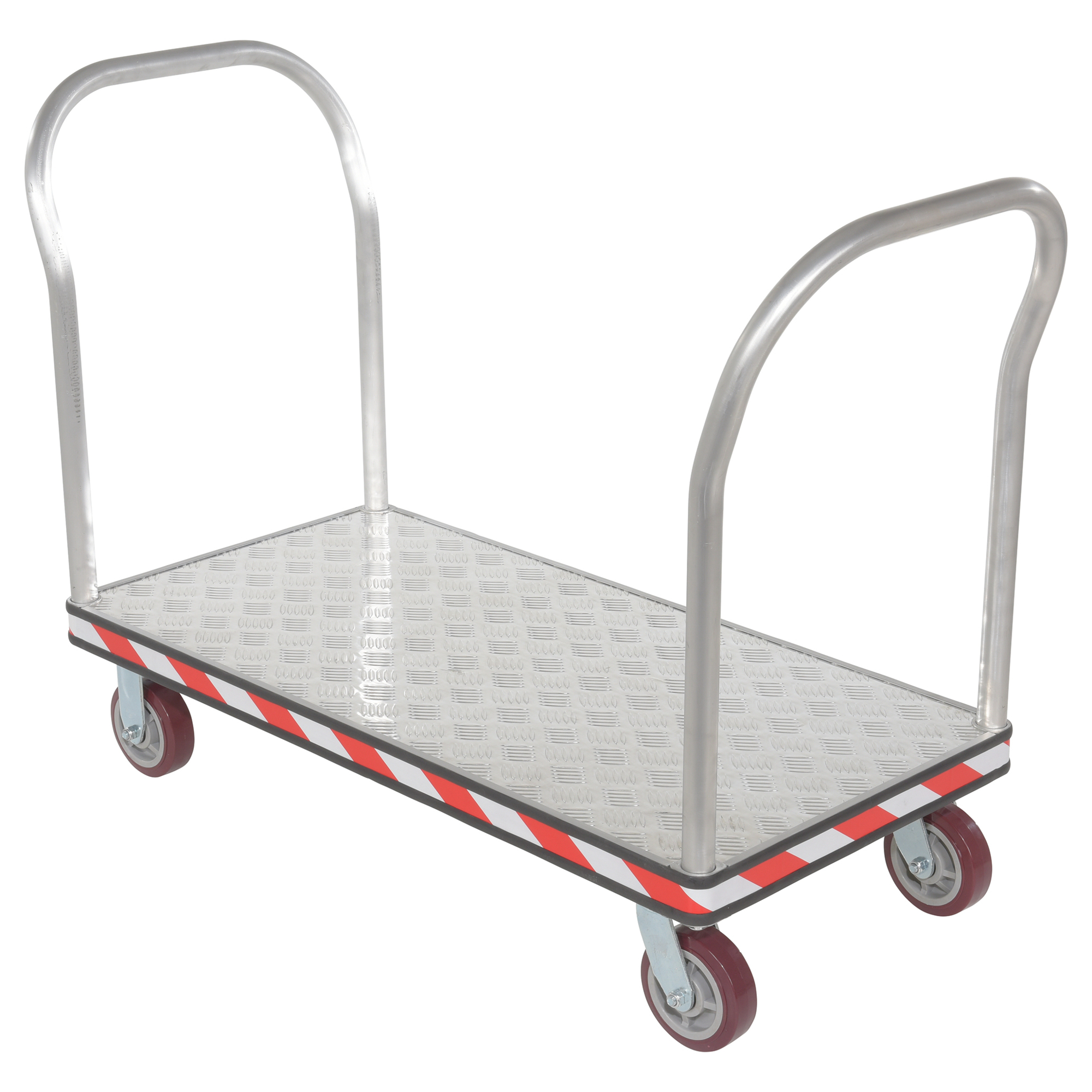 Vestil Aluminum Heavy-Duty Platform Truck - 24in. x 48in., 3600-Lb. Capacity, Dual Handles ...