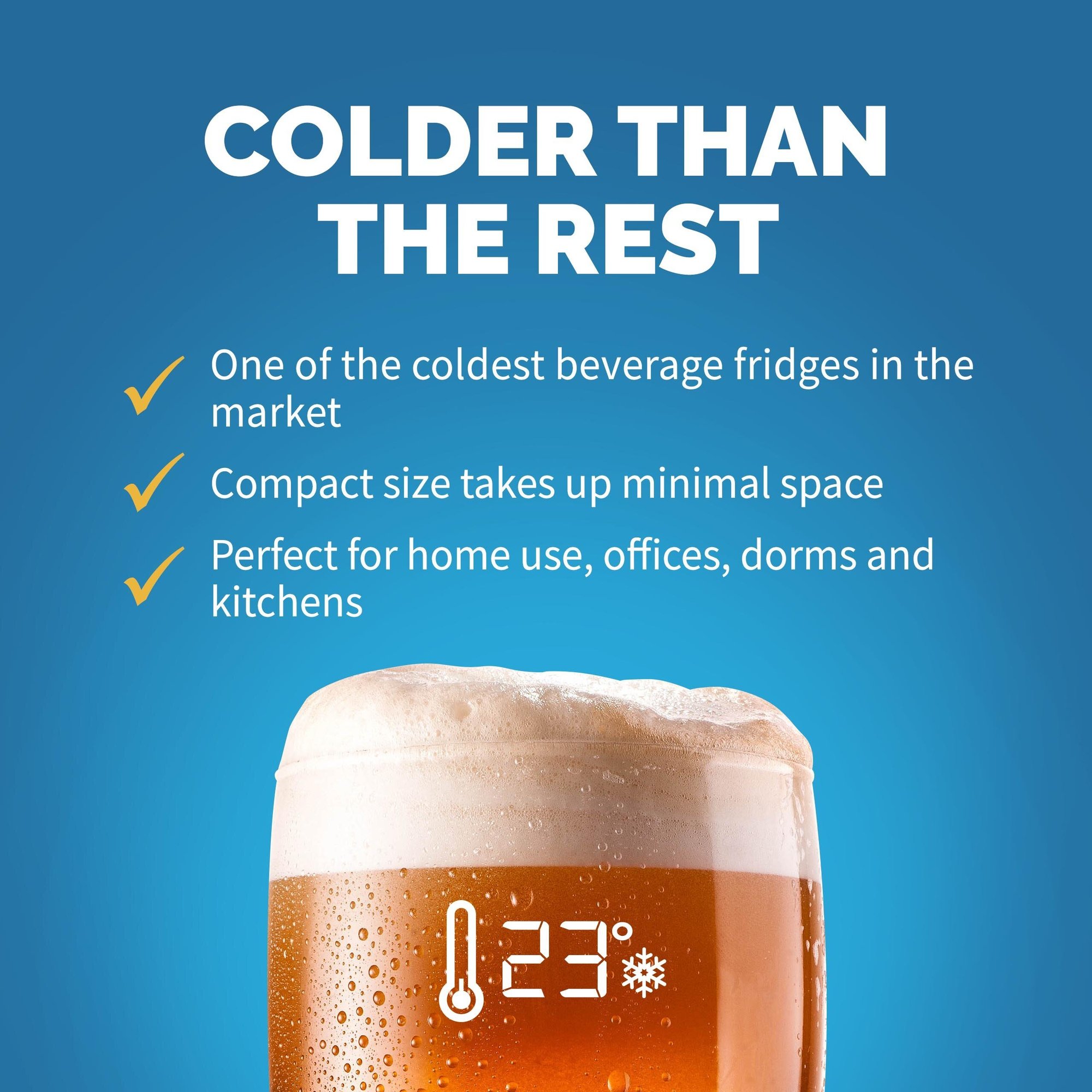 Newair 90 Can Freestanding Mini Beer Froster, Can Capacity 46, Height ...