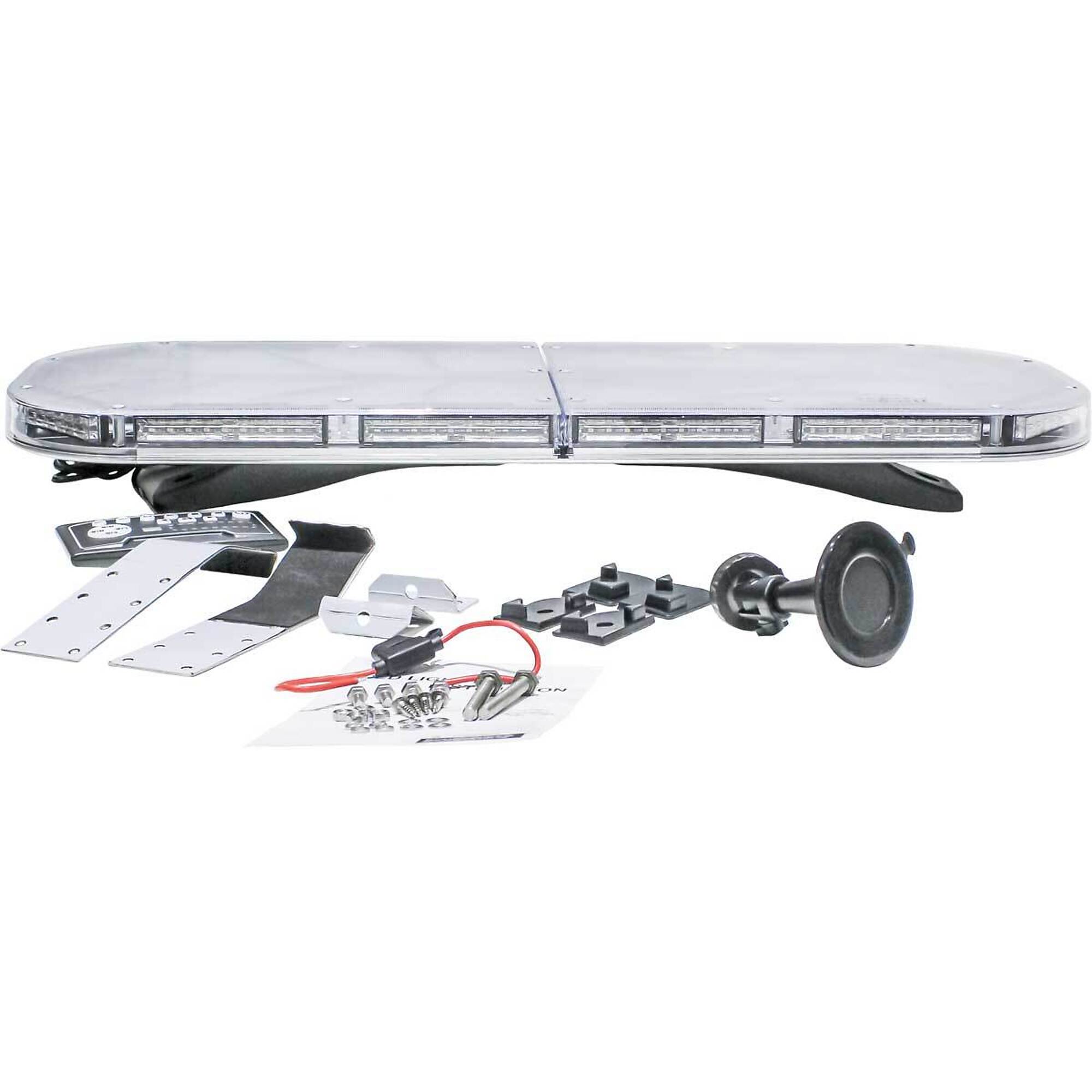 Tiger Lights Multi-Function Amber Warning Light Bar - 34in., LED, Clear ...