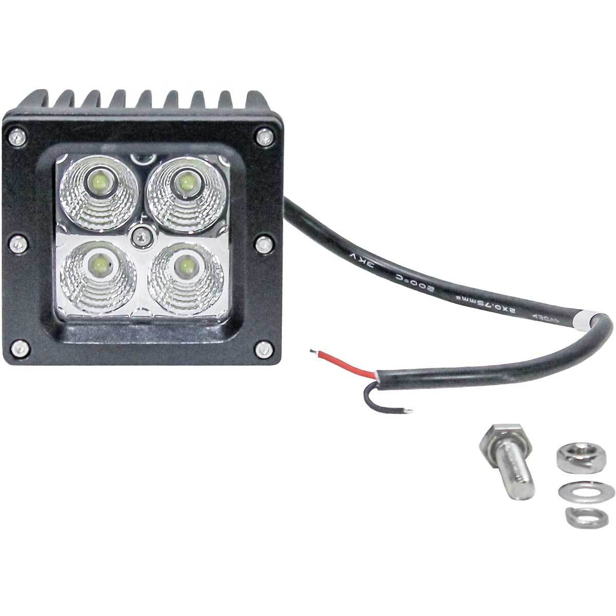 Tiger Lights 3in. x 3in. Square Flood Light, Light Type LED, Lense ...