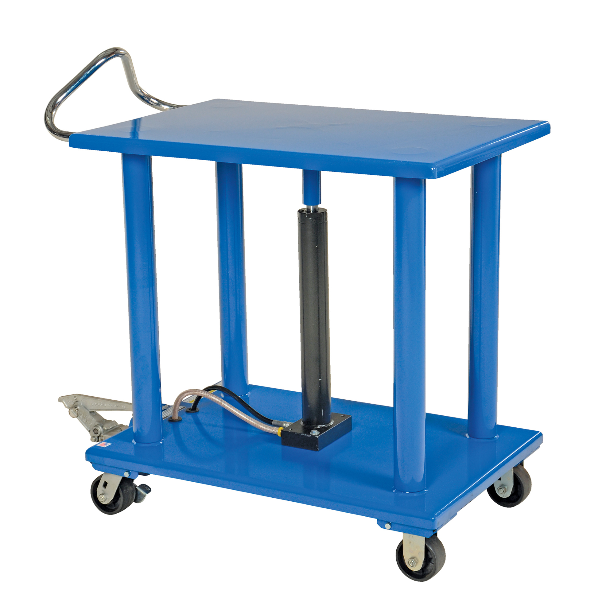 Vestil, Steel Hydraulic Post Table, Capacity 3000 lb, Lowered Height 36 ...