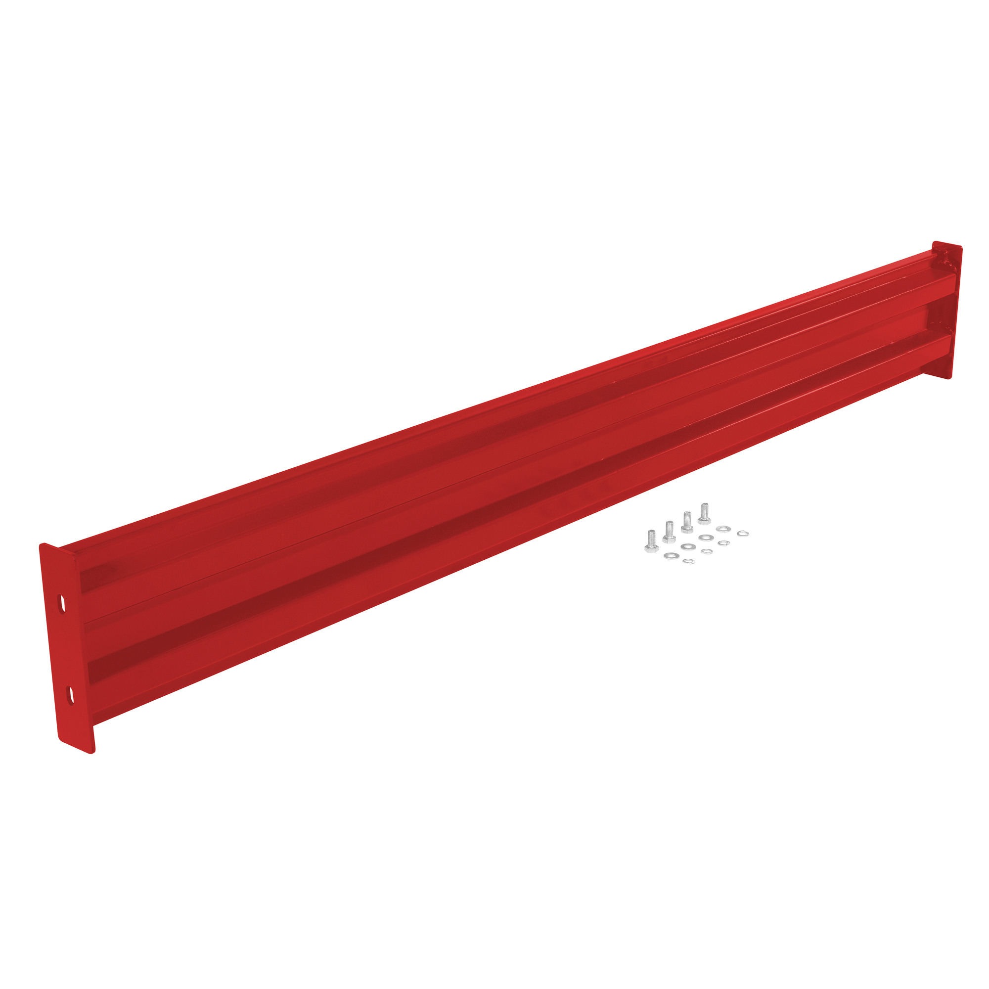 Vestil, 10ft. Bolt On Guard Rail Red, Length 113.875 in, Model# GR-F2R ...