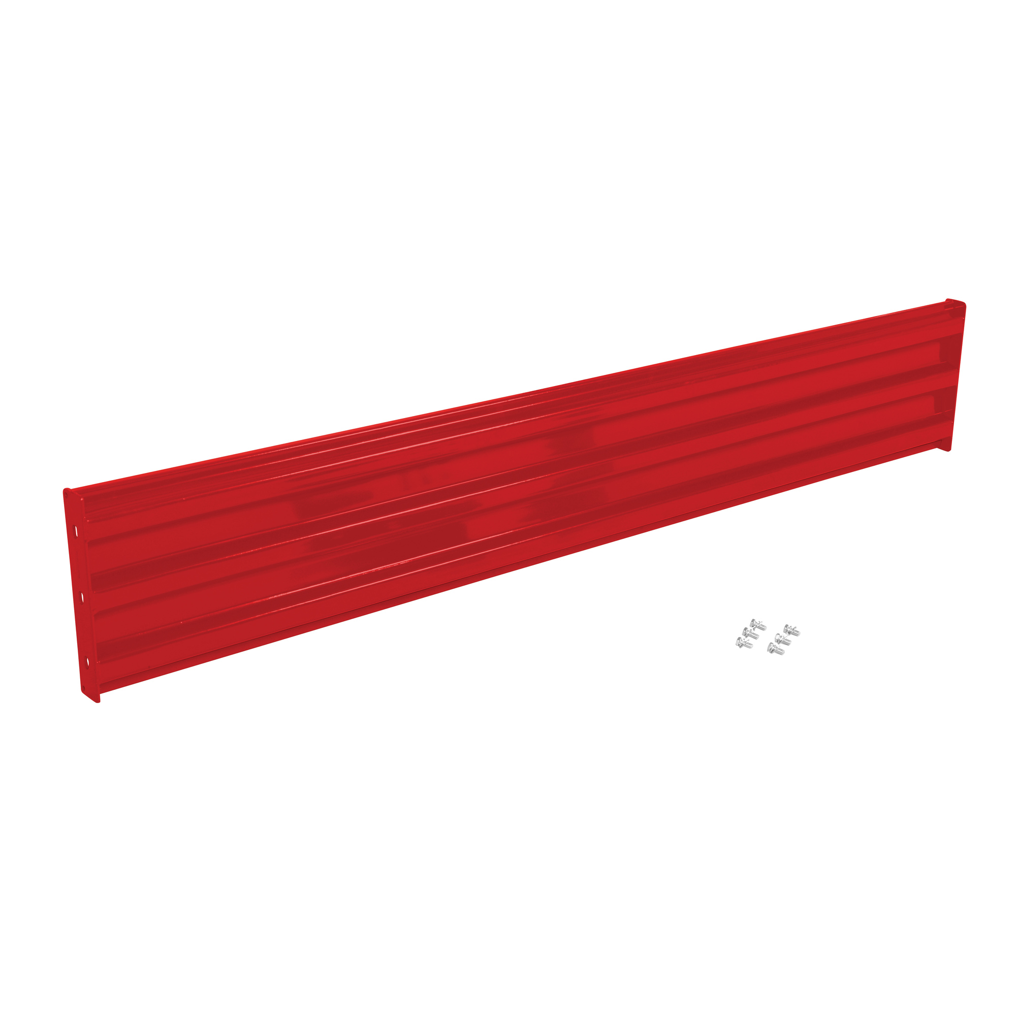 Vestil, 9ft. 3 Rib Bolt On Guard Rail Red, Length 101.875 in, Model# GR ...