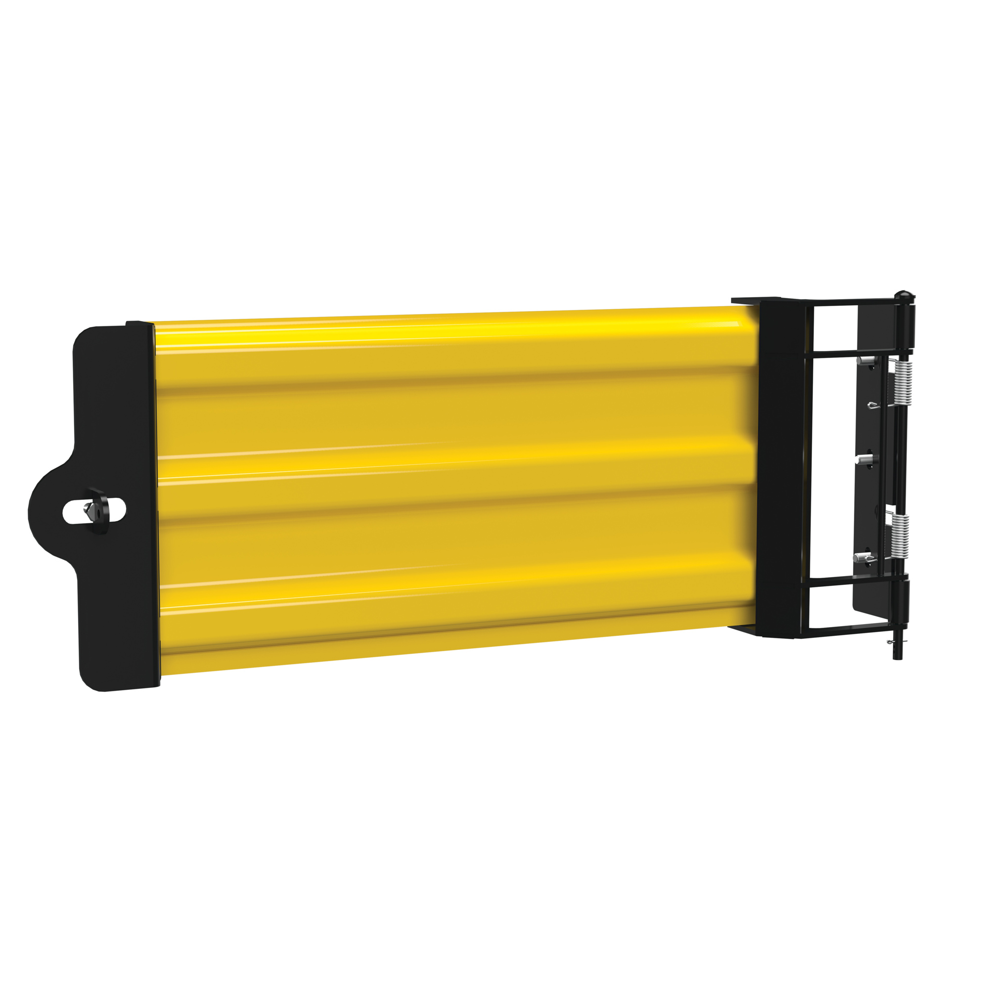 Vestil, Steel Hinged Guard Rail 29.875 In Length 3 Ribbed Gate Yellow ...