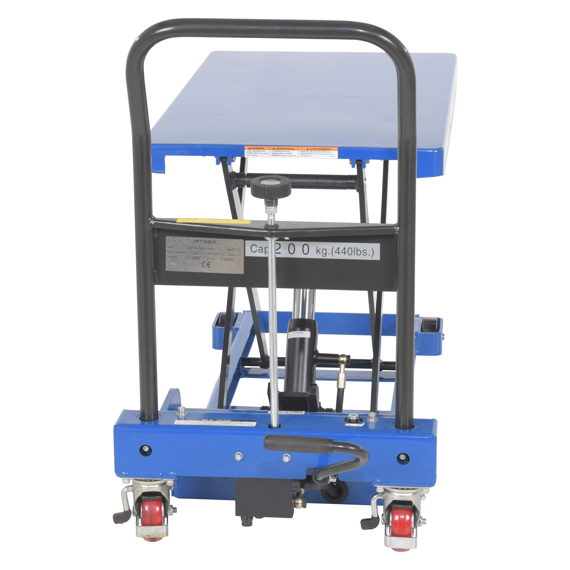 Vestil, Autoshift Low Profile Scissor Cart, Capacity 400 lb, Lowered ...