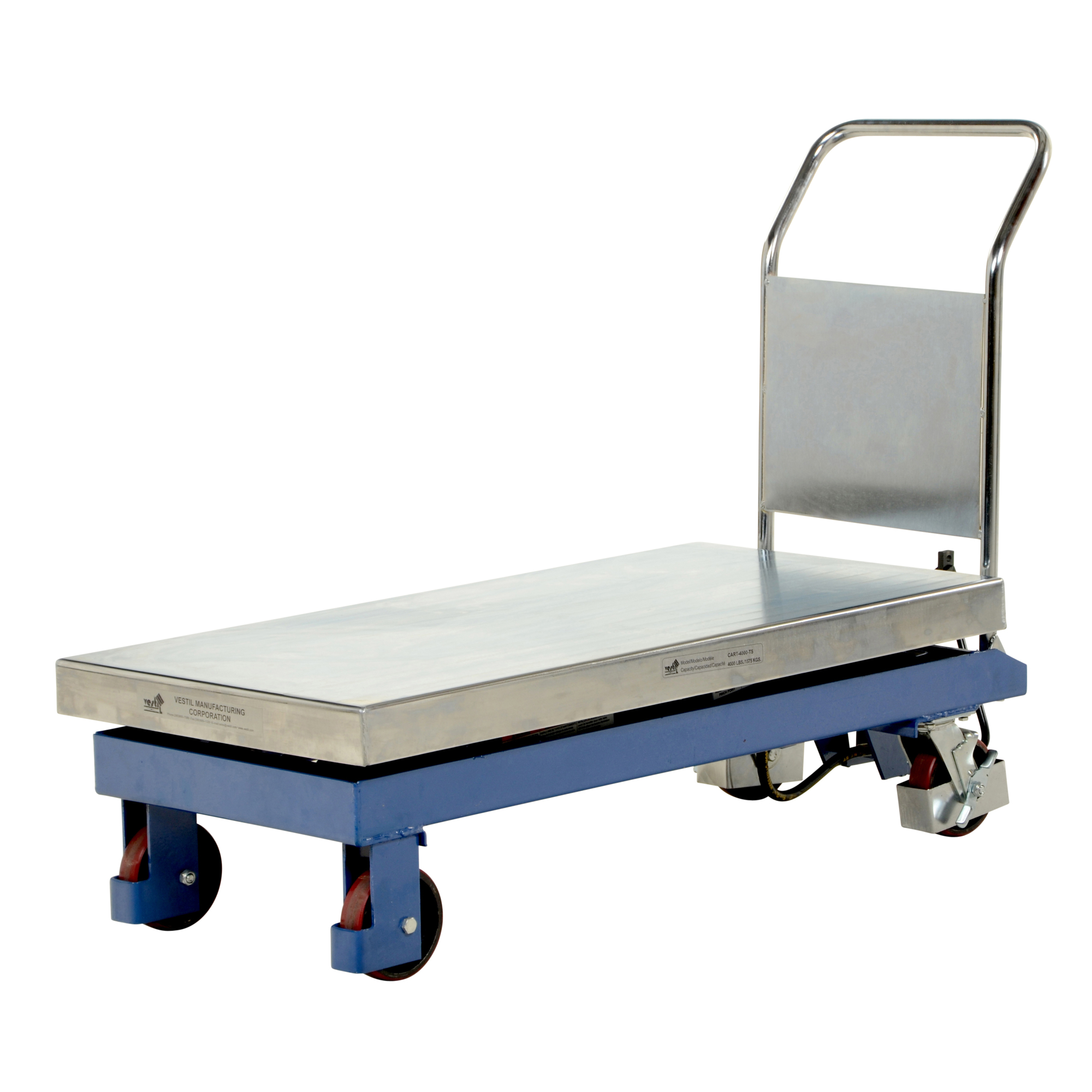Vestil, 47in.x24in. Hydraulic scissor cart 4k, Capacity 4000 lb ...