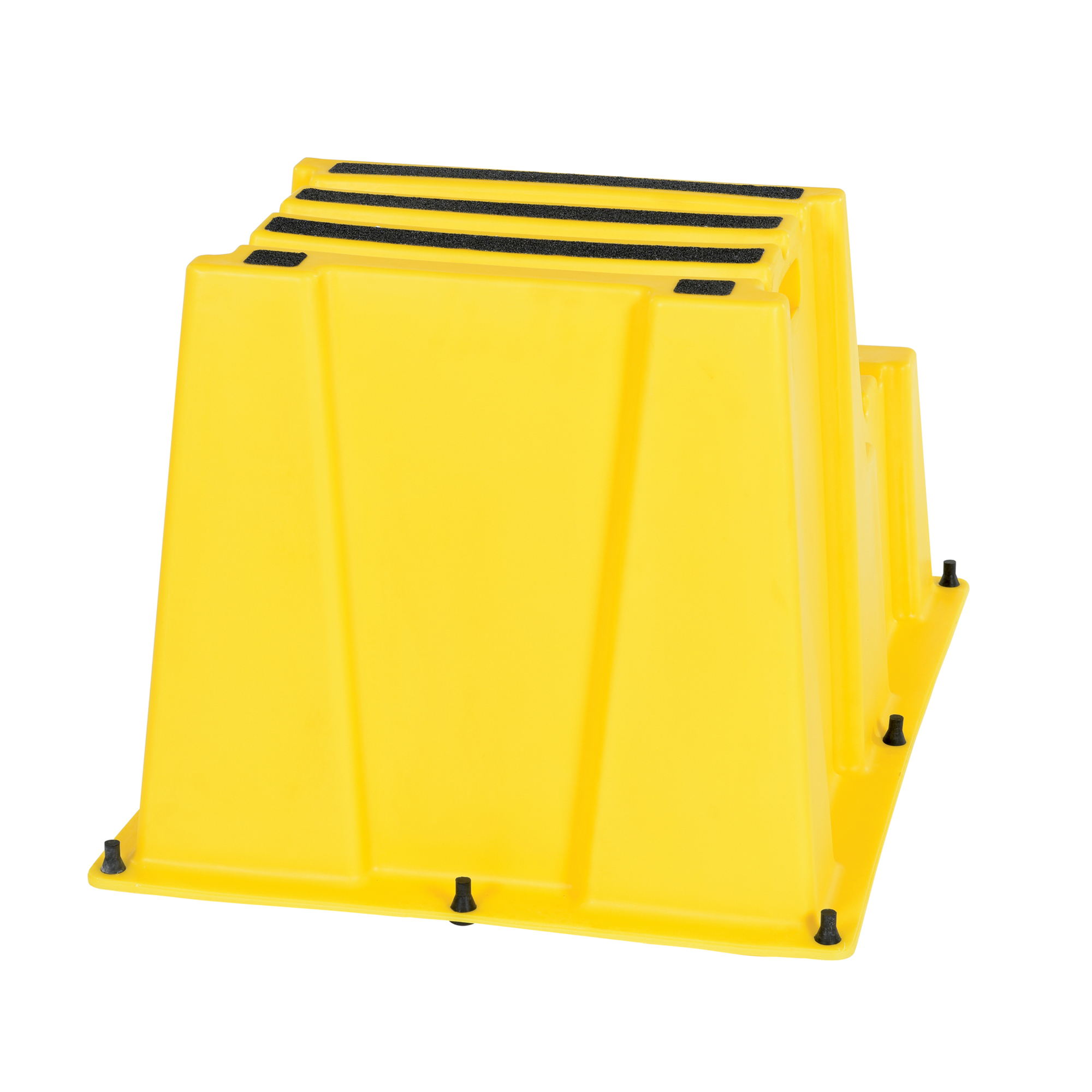 Vestil 2-Step Poly Step Stool - 26in., 500-Lb. Capacity, Anti-Slip, Yellow, Model# SPN-2-YL ...