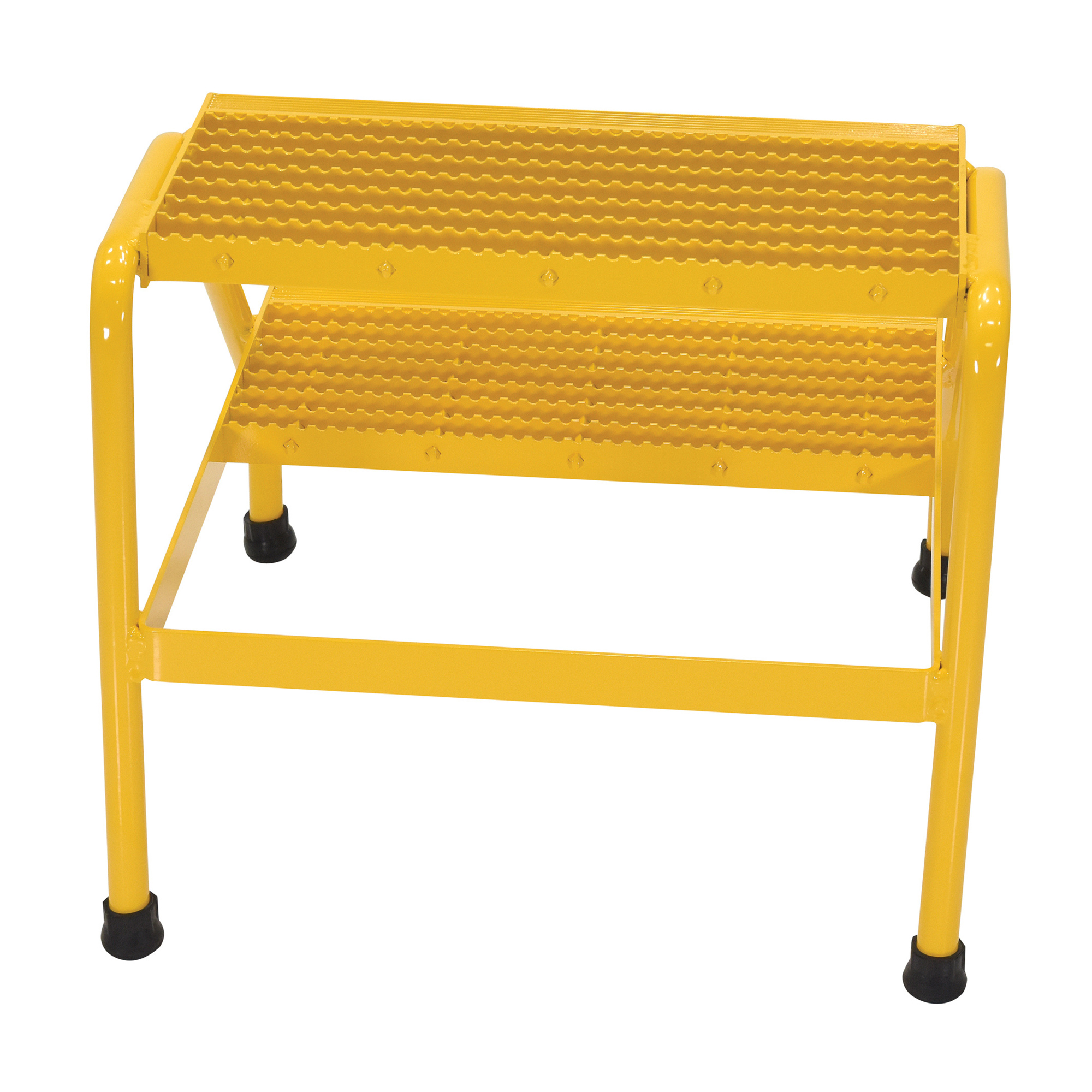 Vestil 2 Step 20in. Aluminum Step Stool 500lb. Capacity, Model# SSA-2-Y ...