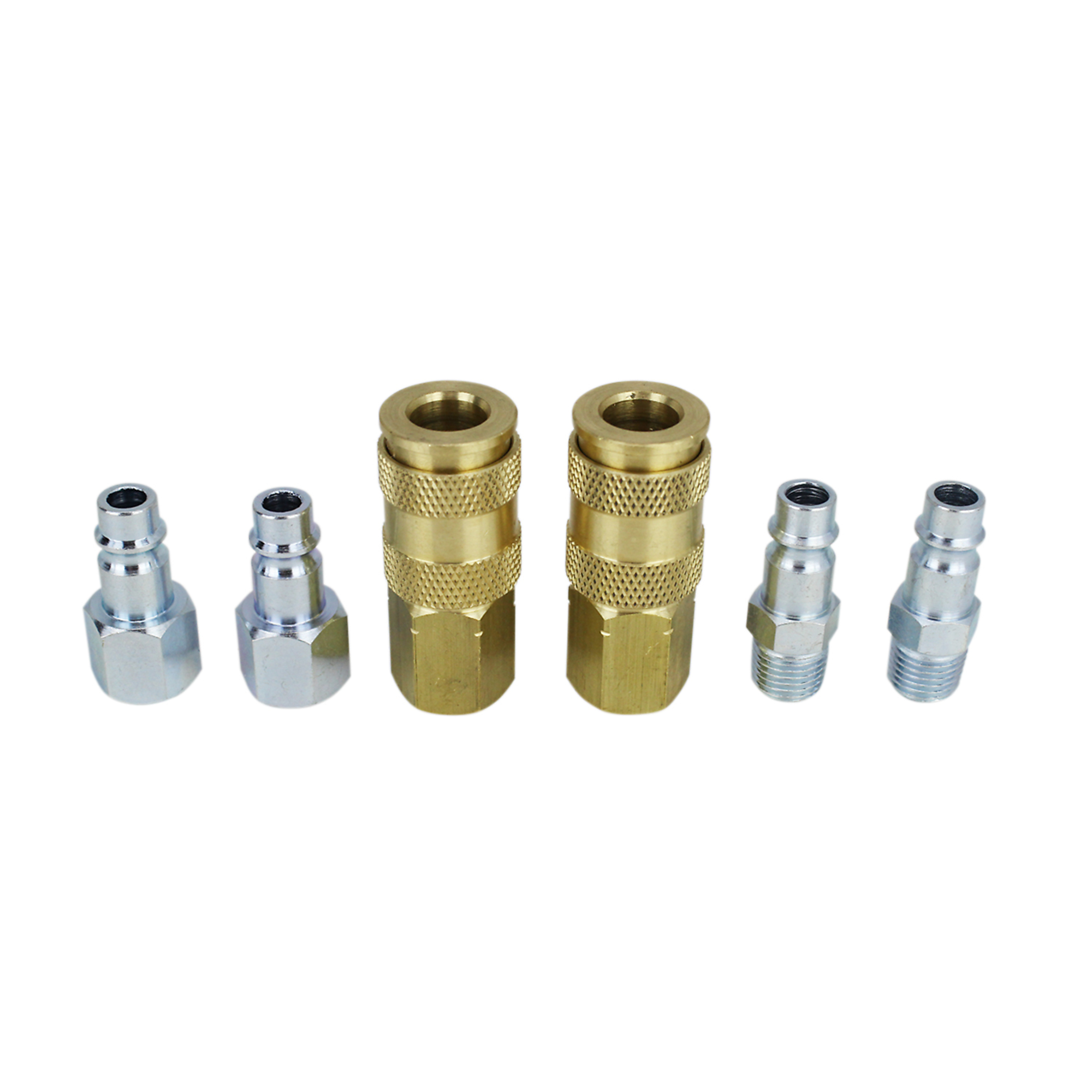 Milton, 6 pc. \"V\" Style Hi-Flow Coupler Kit, Coupler Size 1/4 in ...