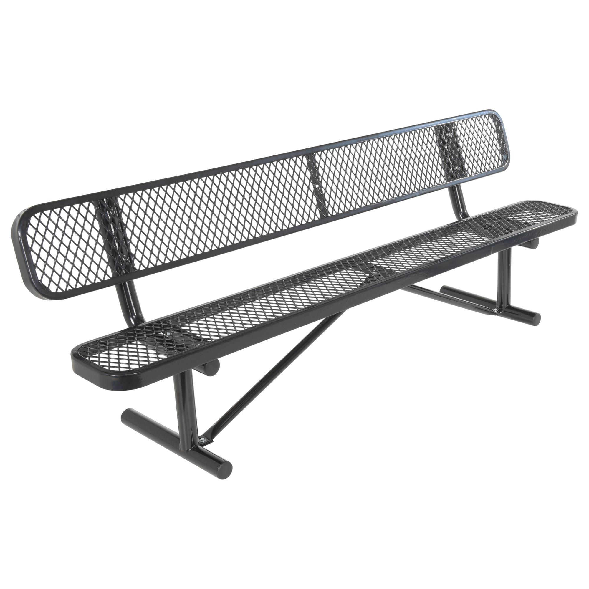 Vestil, Thermoplastic Coated Mesh Bench, Primary Color Black, Height 32 ...
