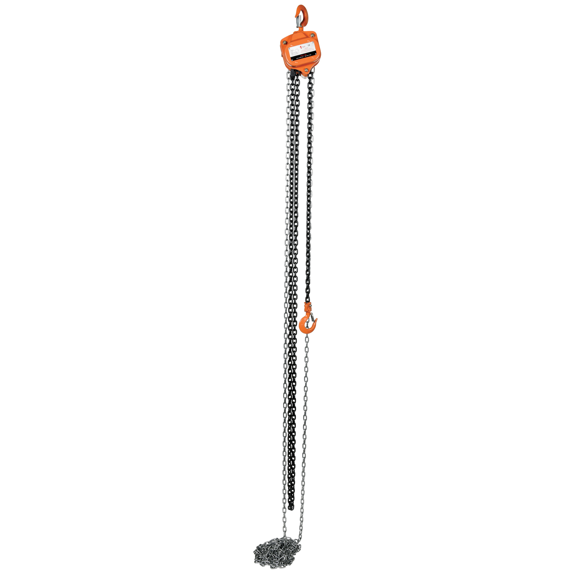 Vestil, 15ft.Lift height professional chain hoist 2k, Capacity 2000 lb ...