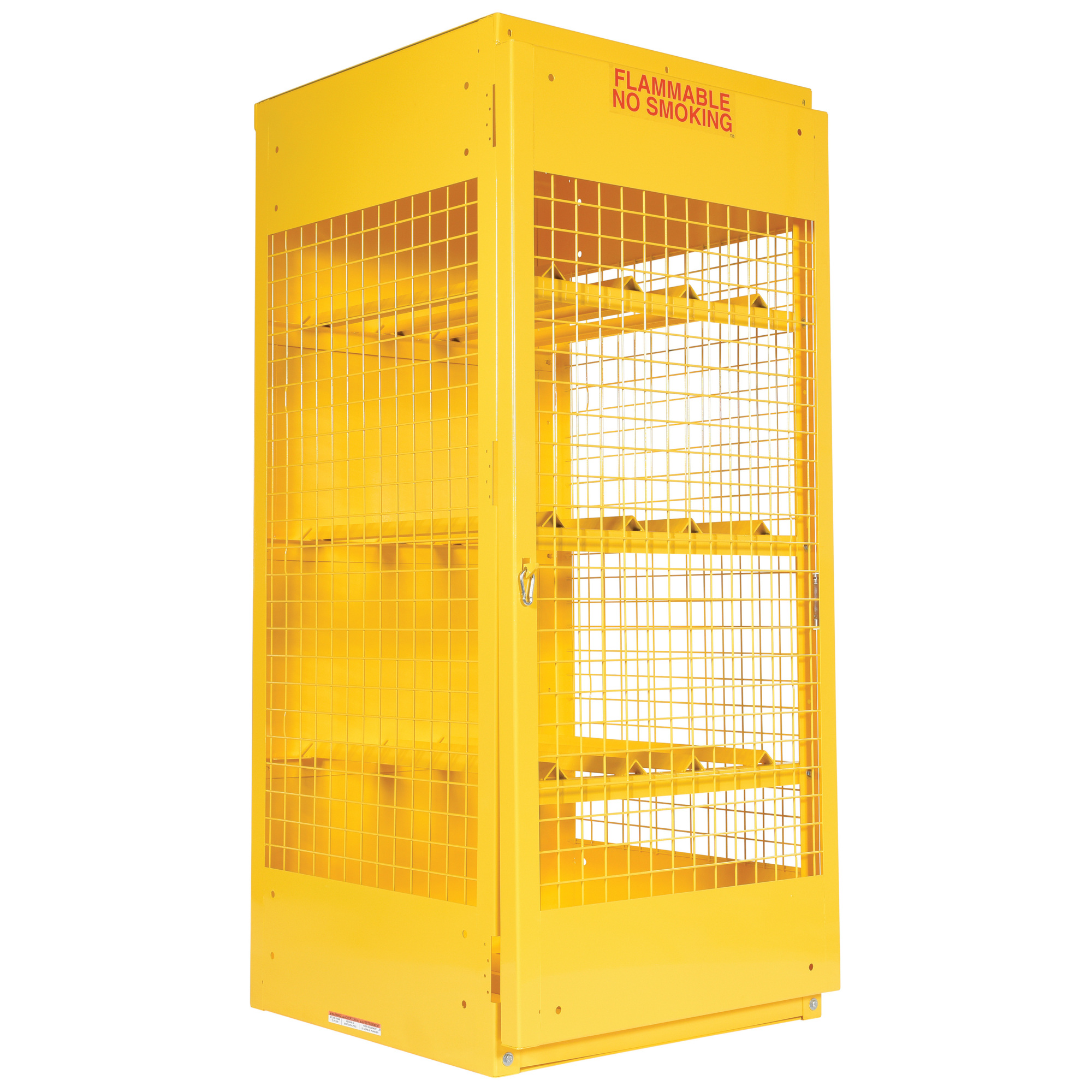 Vestil, 8 Capacity horizontal cylinder cabinet, Height 68.25 in, Width ...