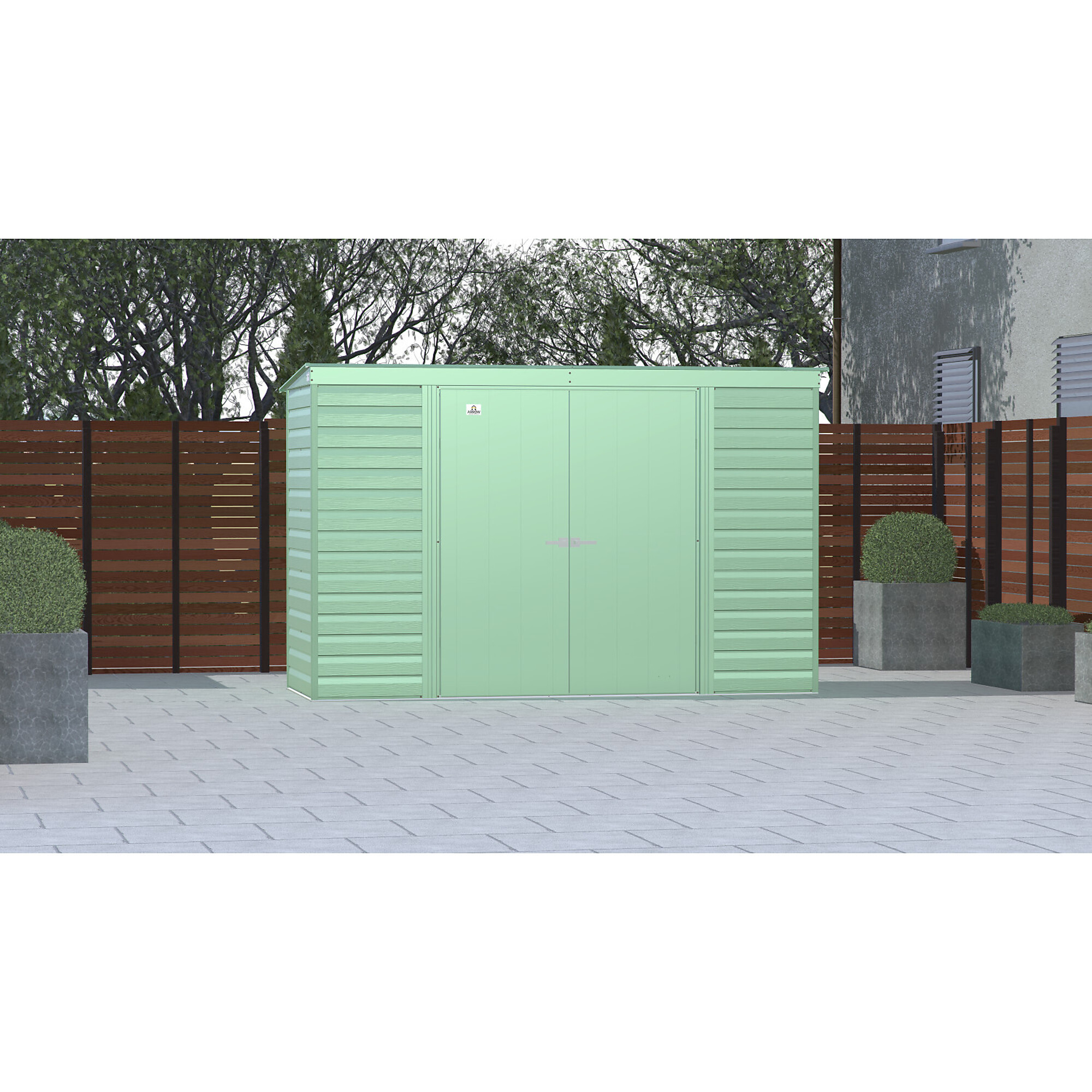 Arrow Storage Products, Select Steel Shed 10x4 Sage Green SCP104SG ...