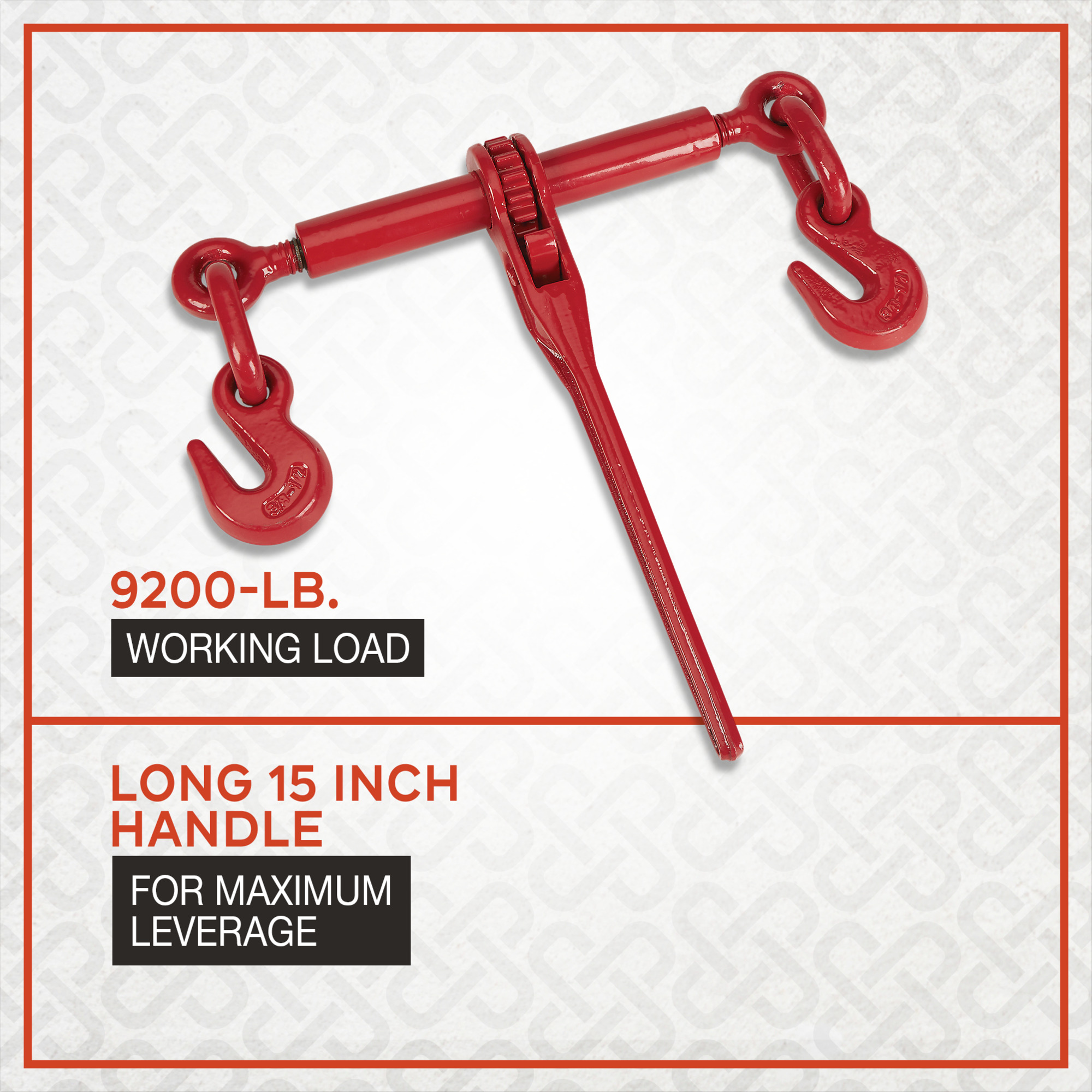 Ultra-Tow 3/8in.–1/2in. Ratchet Load Binder, 9200-Lb. Capacity, 33,000 ...