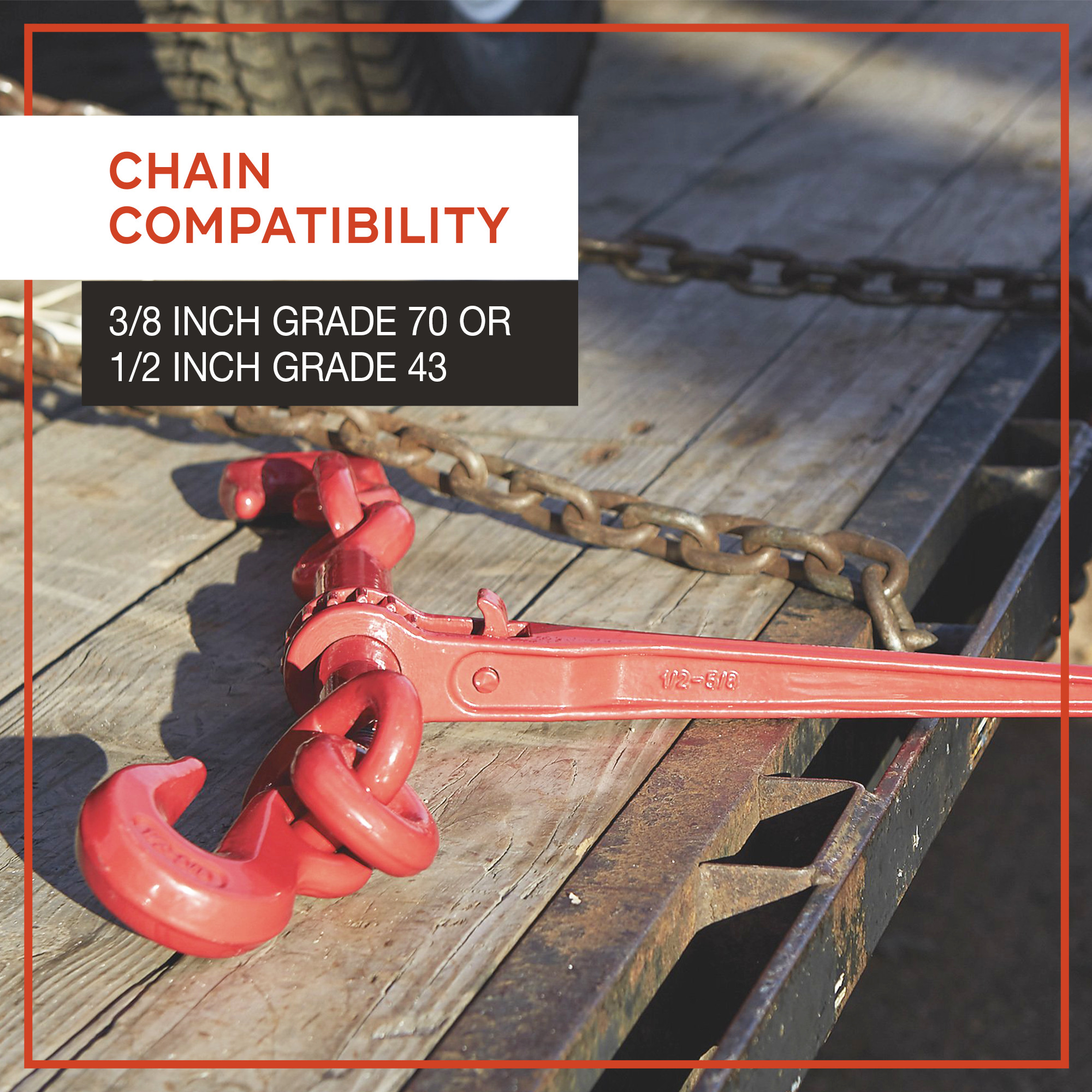 Ultra-Tow 3/8in.–1/2in. Ratchet Load Binder, 9200-Lb. Capacity, 33,000 ...