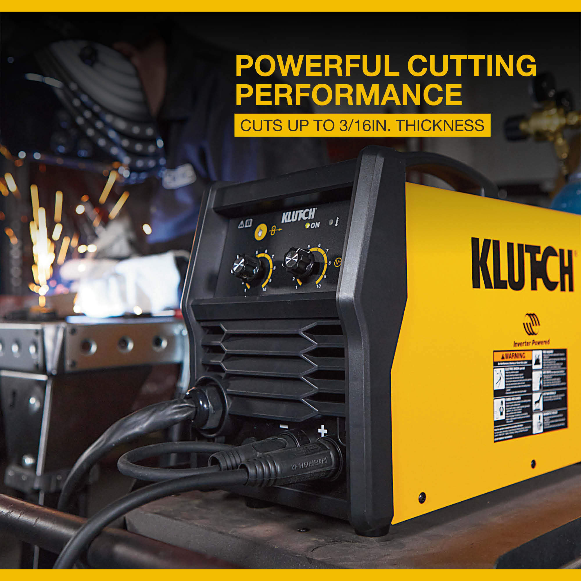 Klutch MIG 140i Flux-Cored/MIG Welder, Inverter, 120V, 30-140 Amp ...