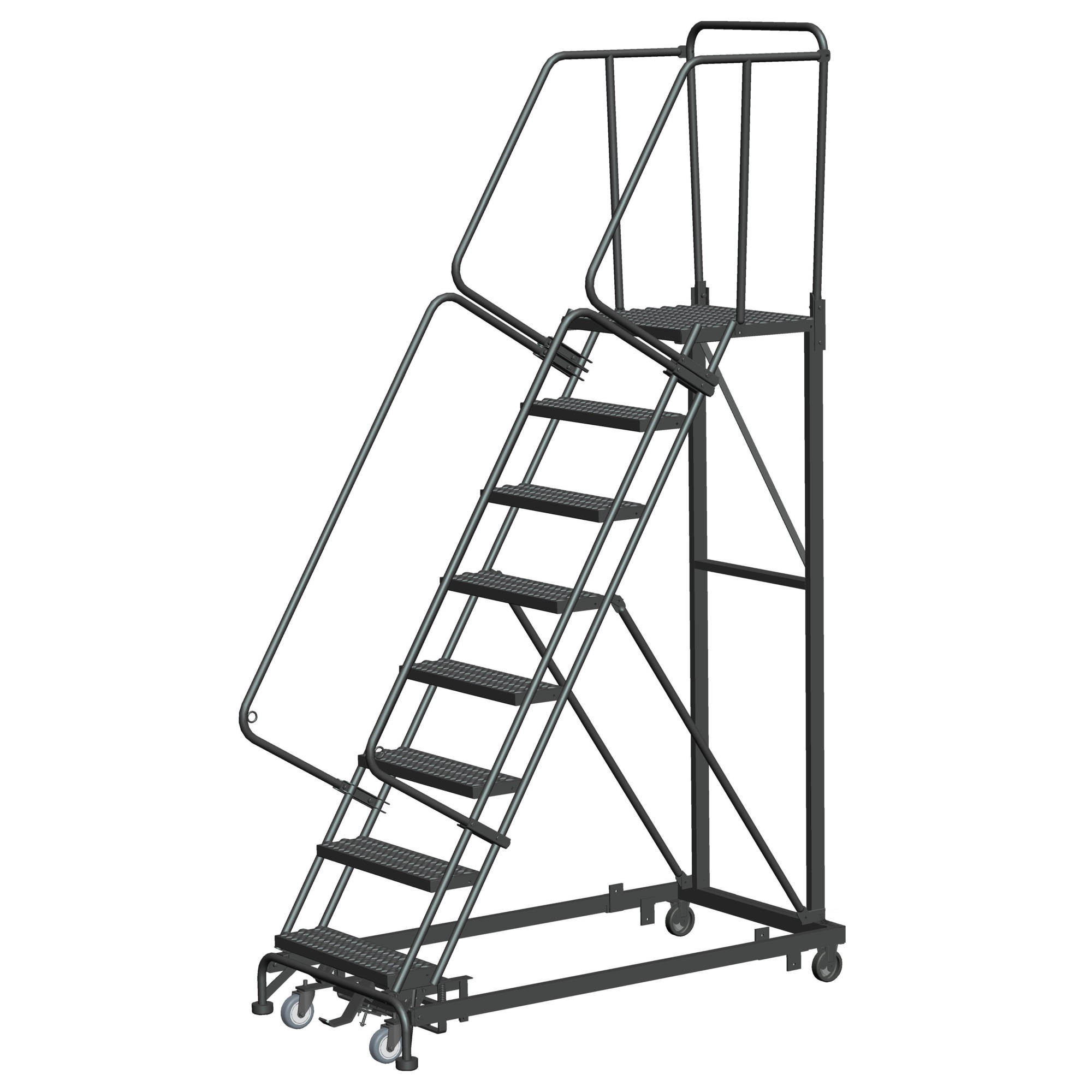 Ballymore, Heavy Duty Stairway Slope -24in.W, 21in.DTS-G Tread, Overall ...