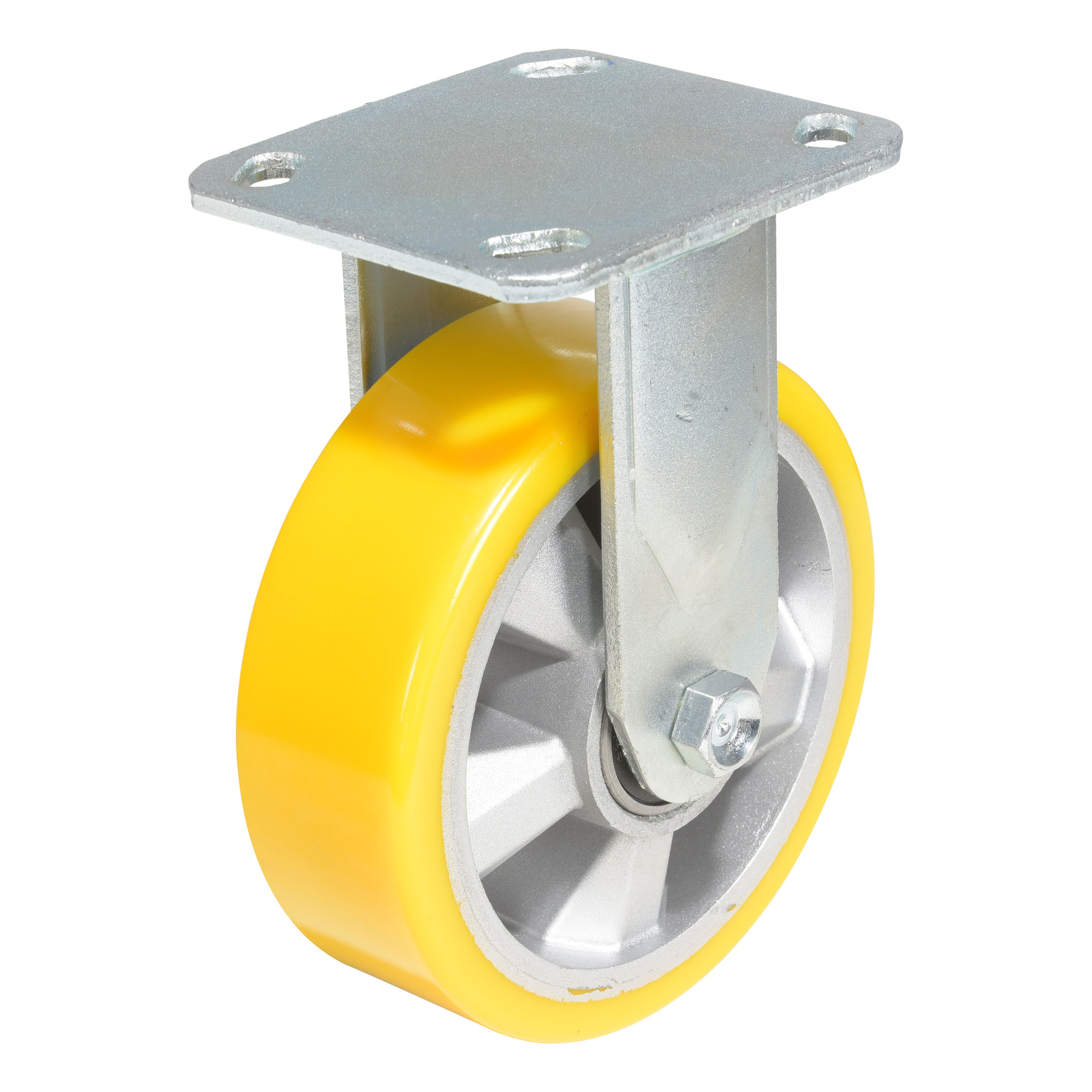 Vestil Poly Rigid Caster - 6in. x 2in., Polyurethane, Yellow, Model ...