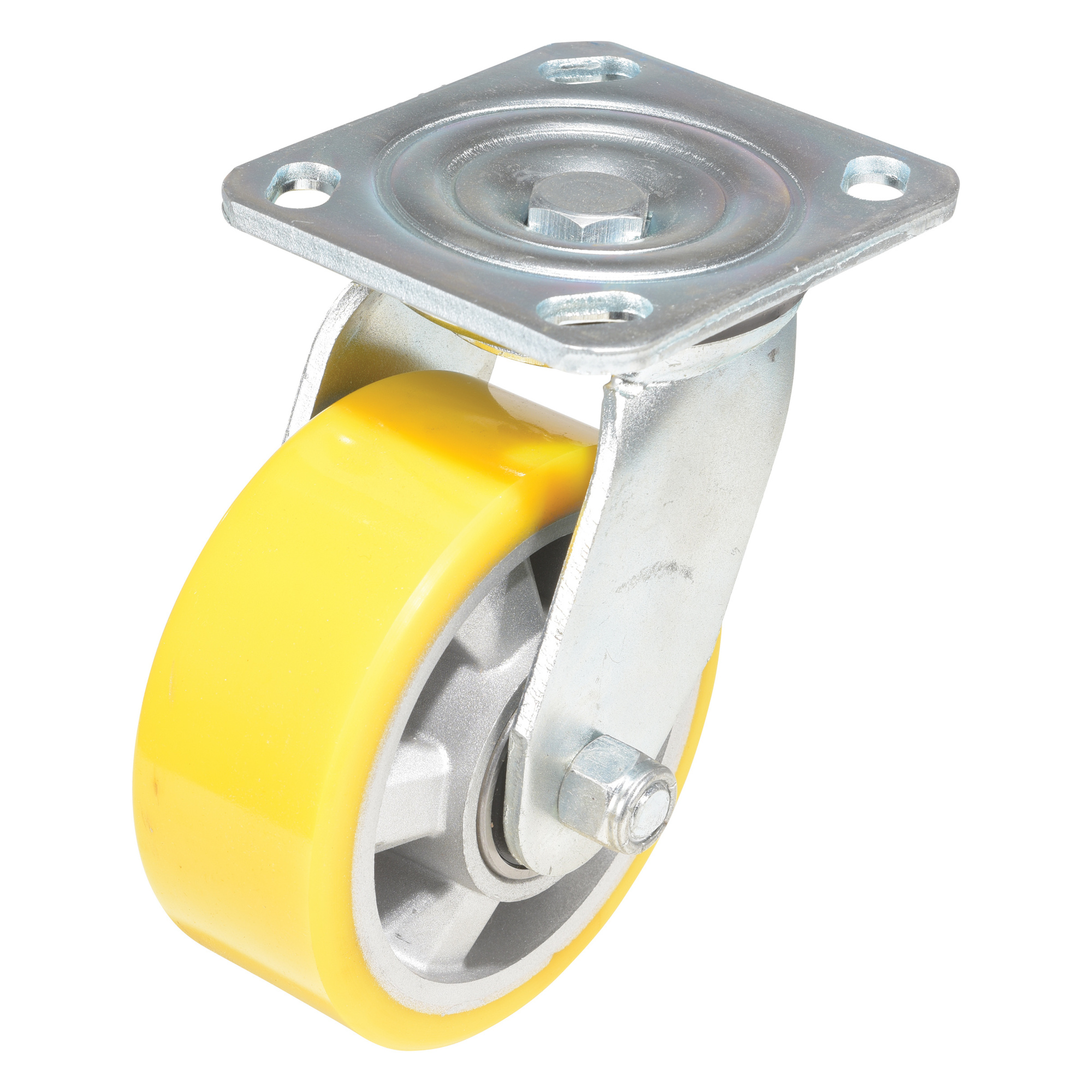 Vestil Polyurethane Swivel Caster - 5in. x 2in., Yellow, Non-Marking ...