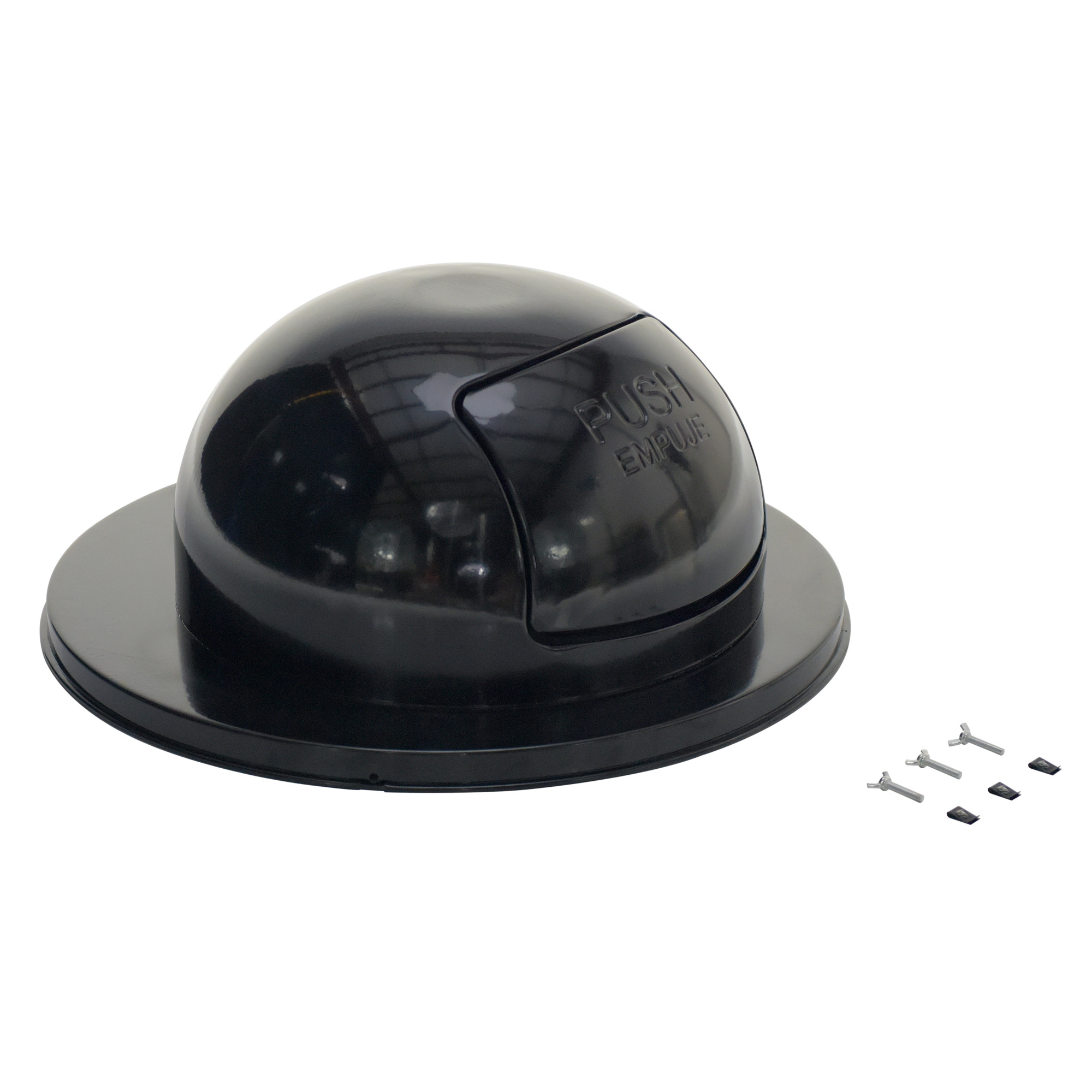 Vestil Steel Waste Disposal Top for 55-Gallon Drums - Spring-Loaded ...