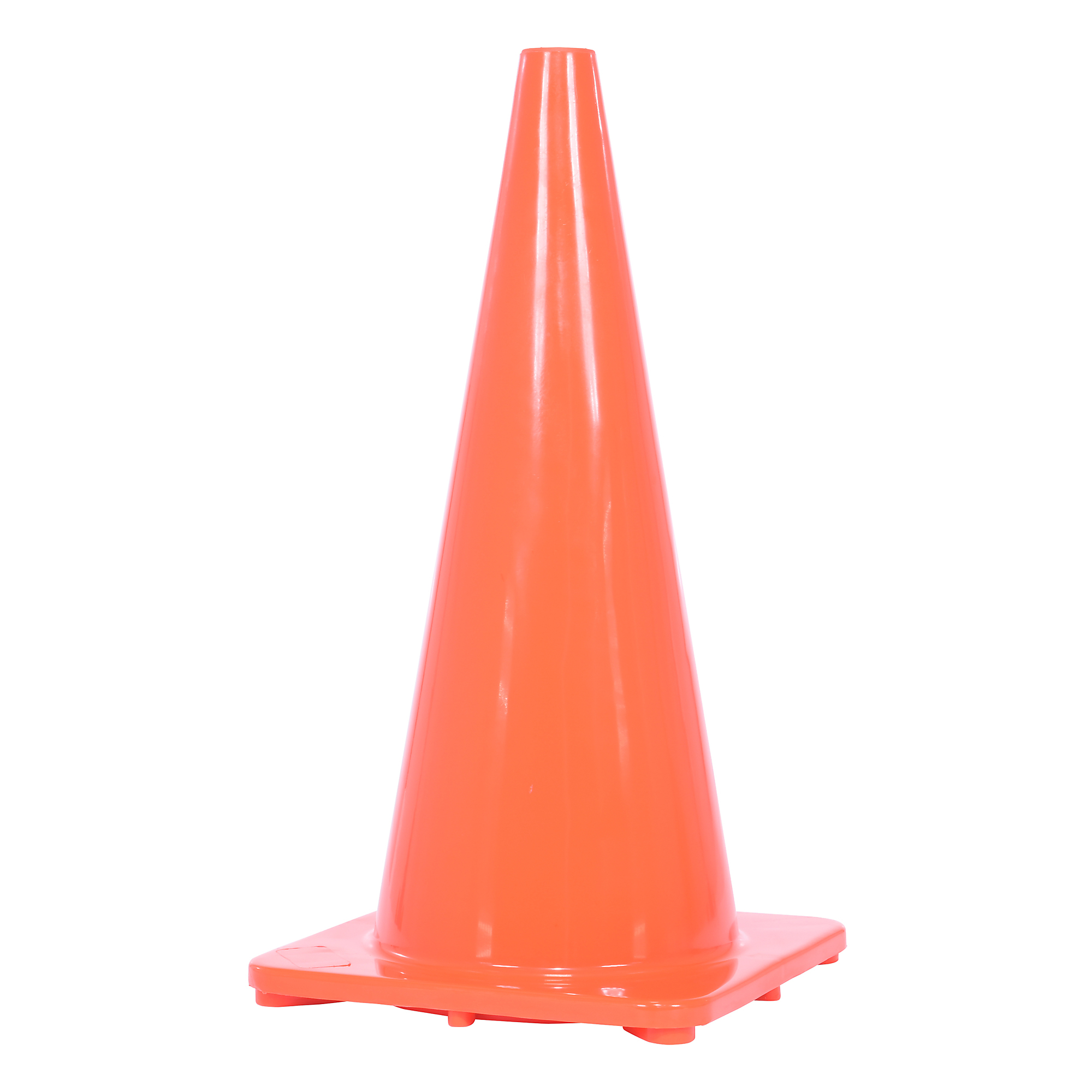 Vestil, PVC standard duty traffic cone orange, Color Orange, Height 27. ...
