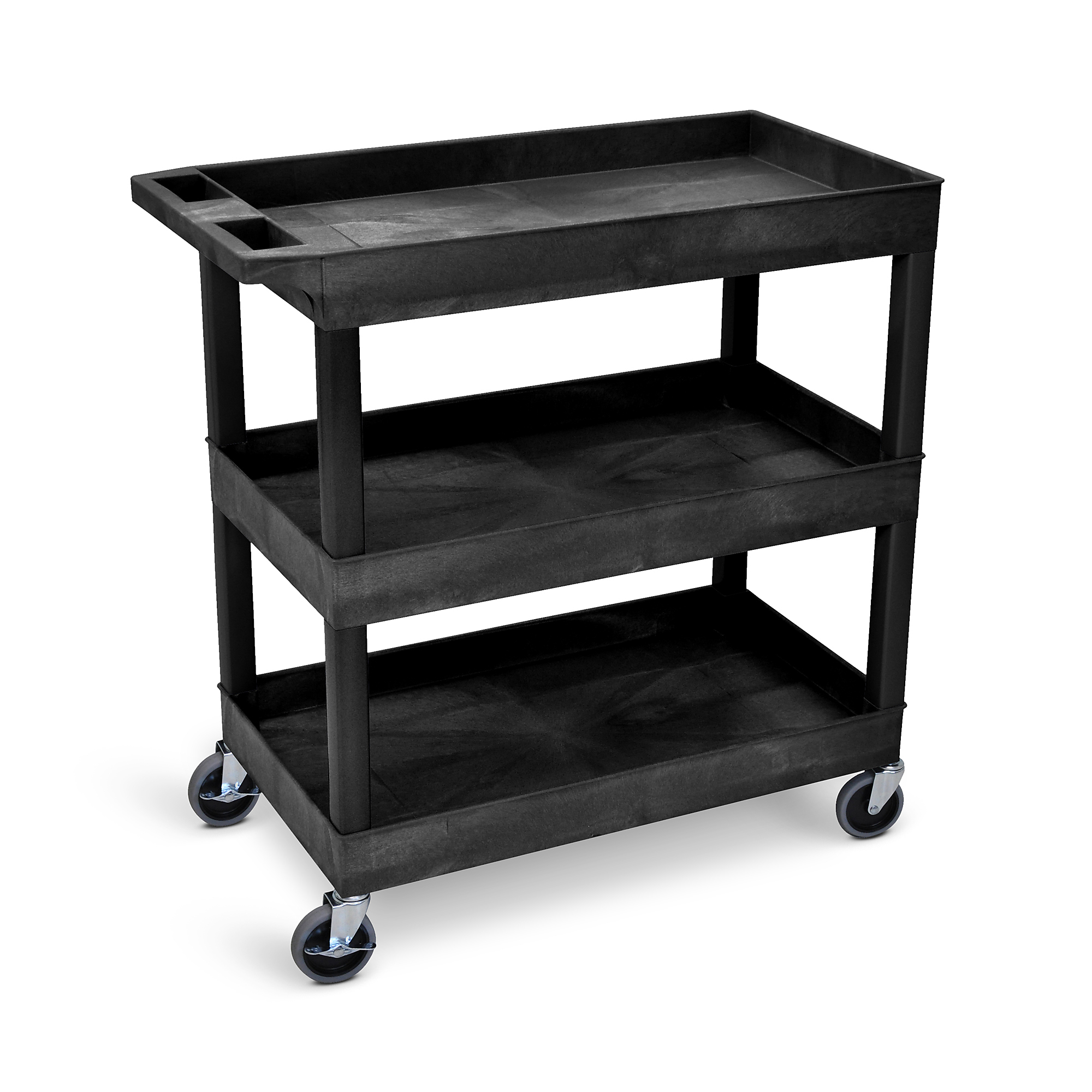Luxor 32in. x 18in. Tub Cart - Three Shelves, Total Capacity 500 lb ...