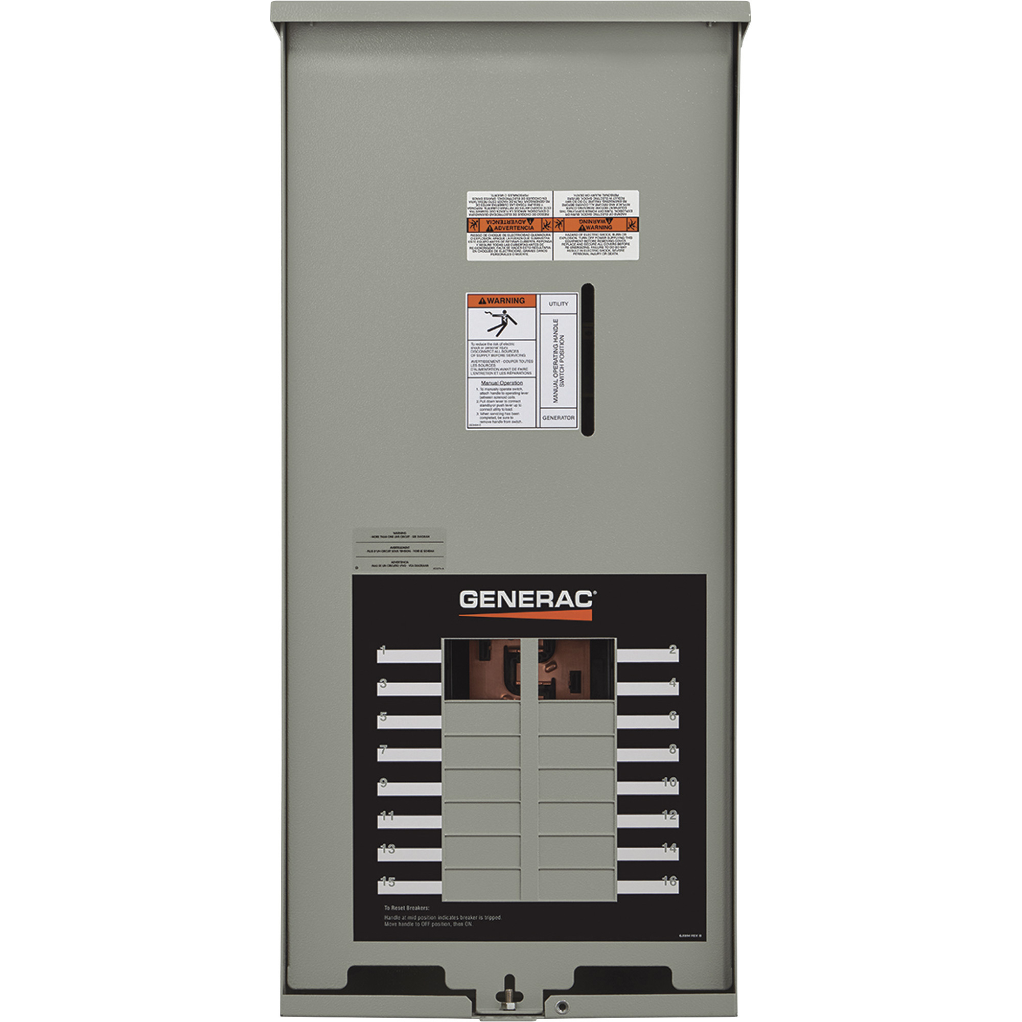 Generac Automatic Generator Transfer Switch, 100 Amps, 120/240 Volts ...
