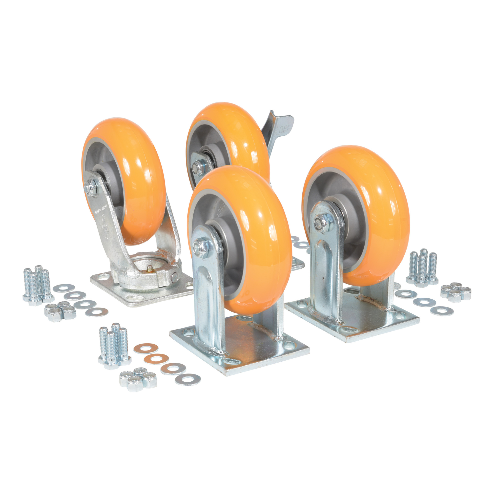 Vestil Elastic Poly Caster Kit - 6in. x 2in., 6000-Lb. Capacity ...