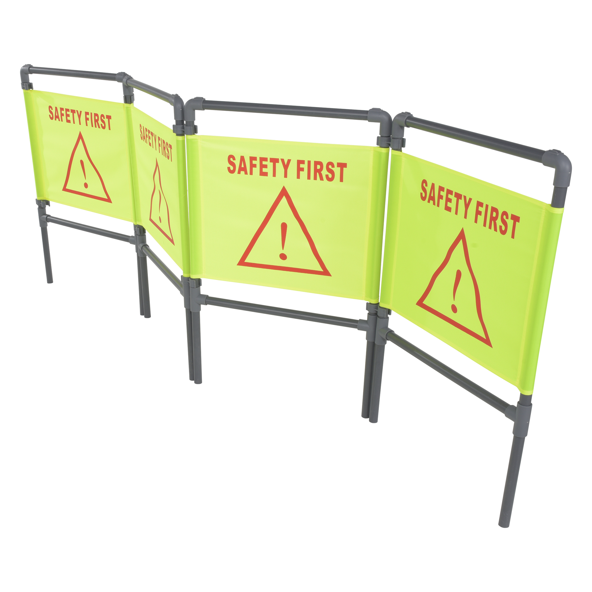 Vestil, Folding Fabric Barrier, Color Yellow, Max. Width 93 in ...