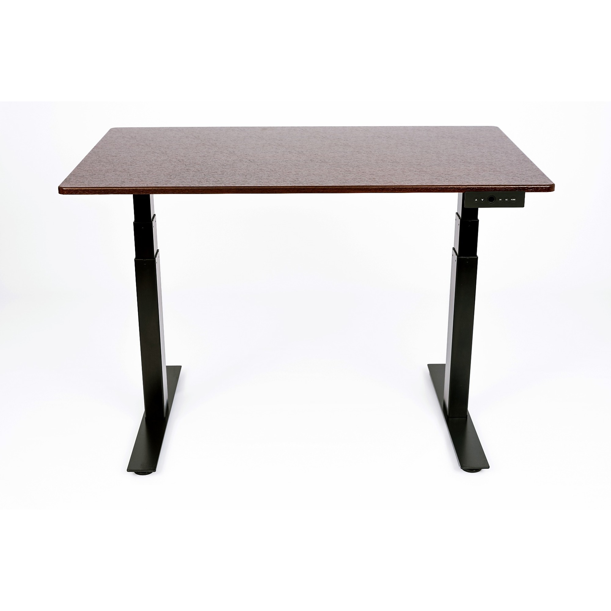 Luxor 48in. Dual Motor Electric Standing Desk Black Dark Wood Finish Model STANDE 48 BK DW Northern Tool