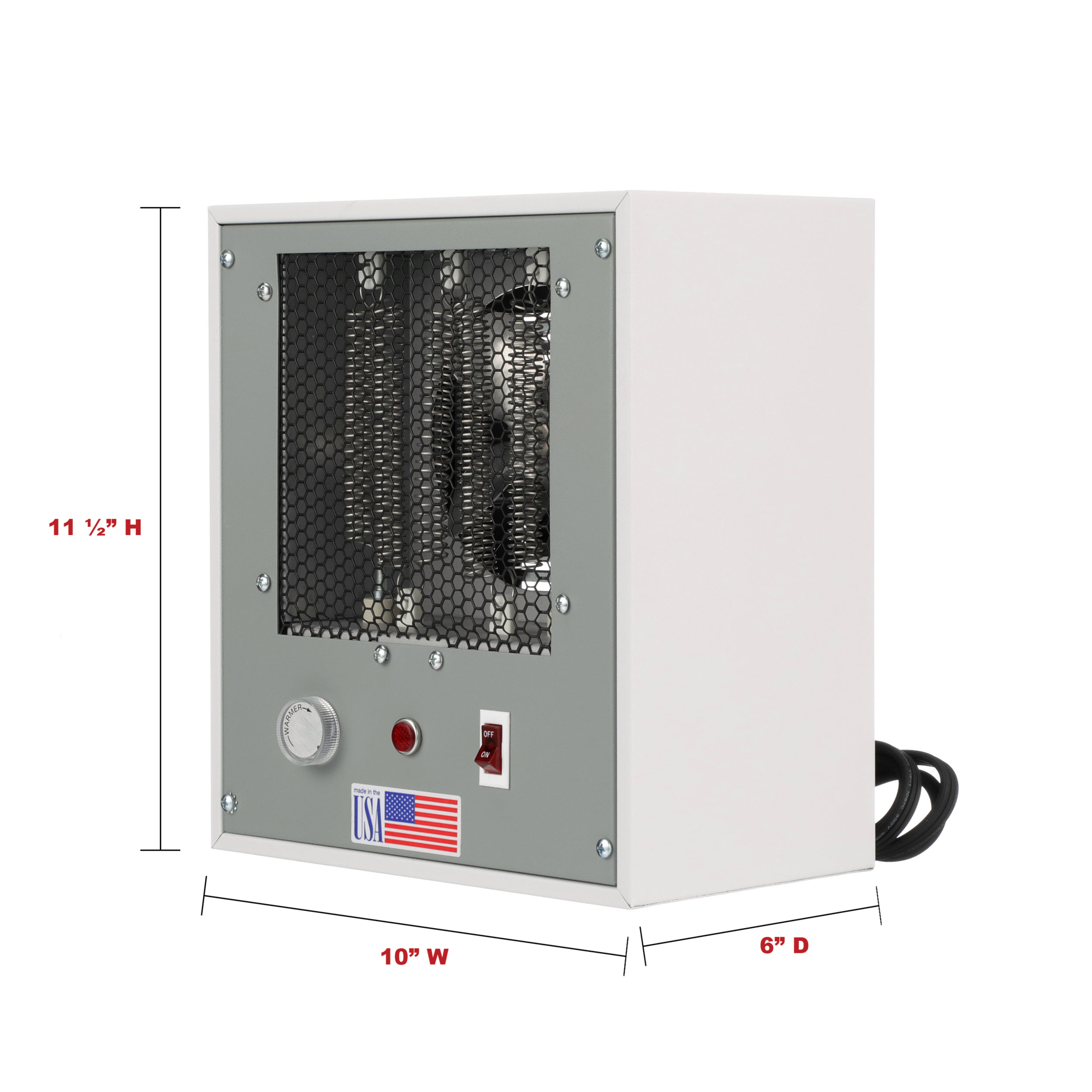 TPI Markel Portable Electric Fan-Forced Box Heater, Heat Type Forced ...