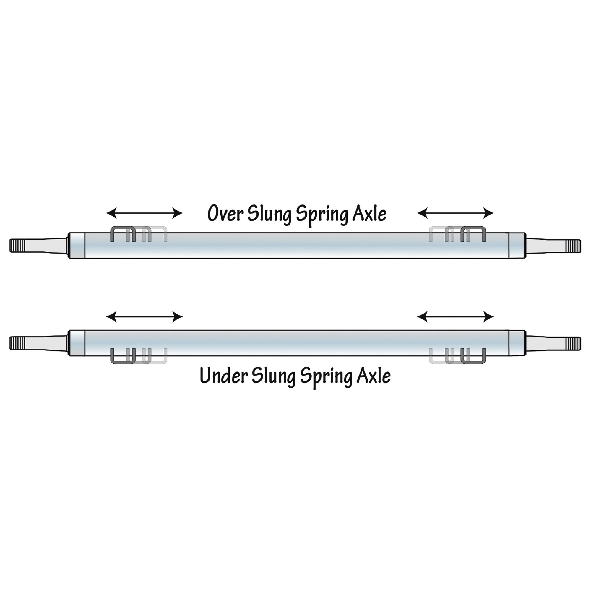 Ultra-Tow 2000-Lb. Capacity Spring Trailer Axle with Adjustable Spring ...